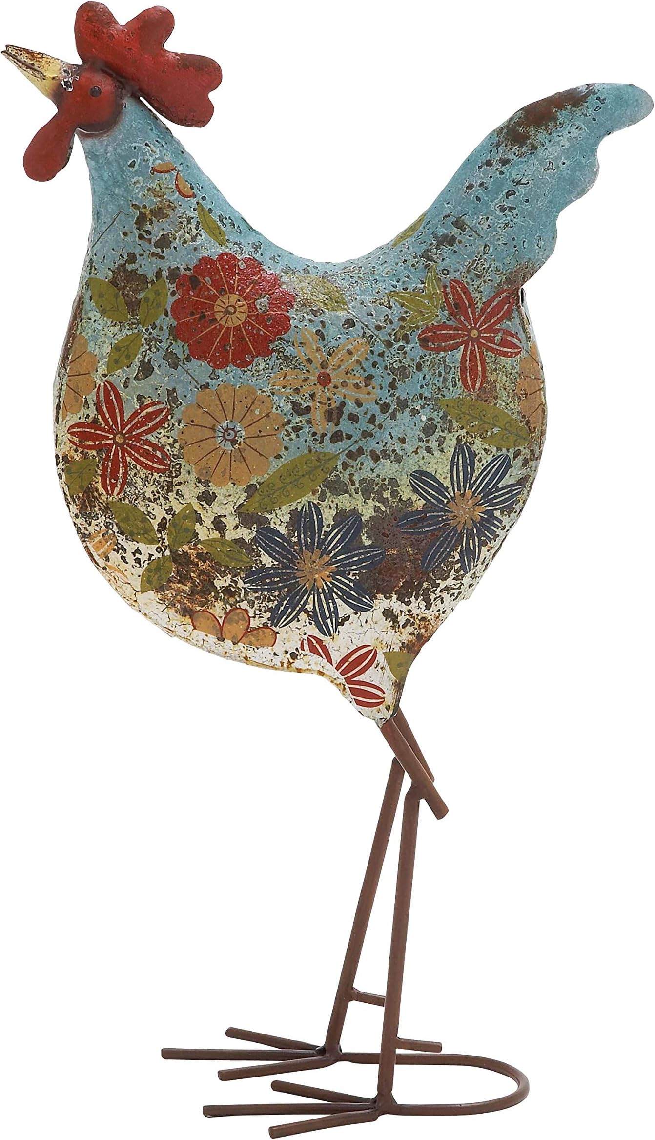 Amazon.com: RIBOZRS 5PCS Chicken Garden Decor Resin Rooster Outdoor ...