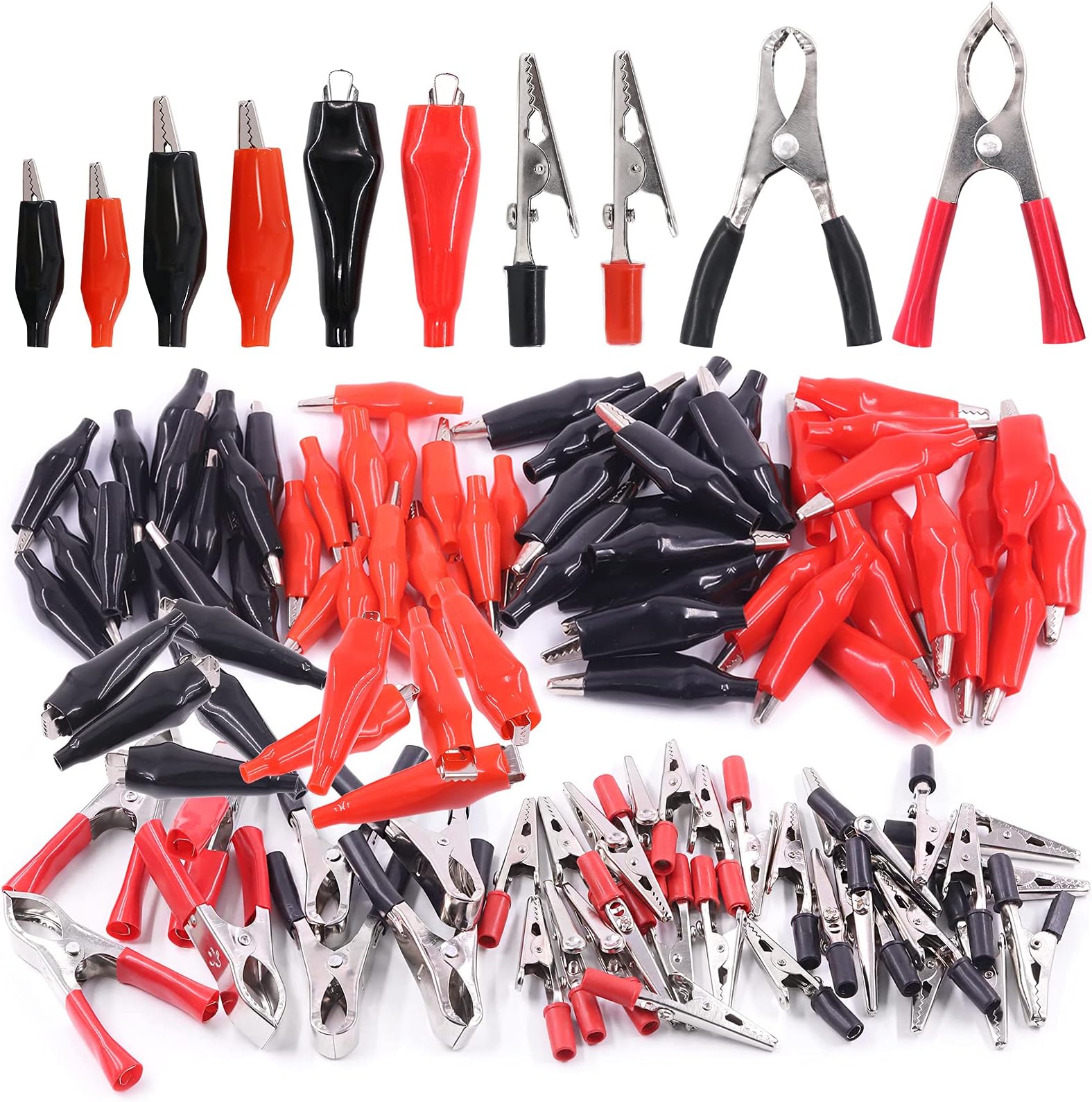 Amazon.com: CZACA Alligator Clip & Clamp Assortment Electrical 60 pc ...