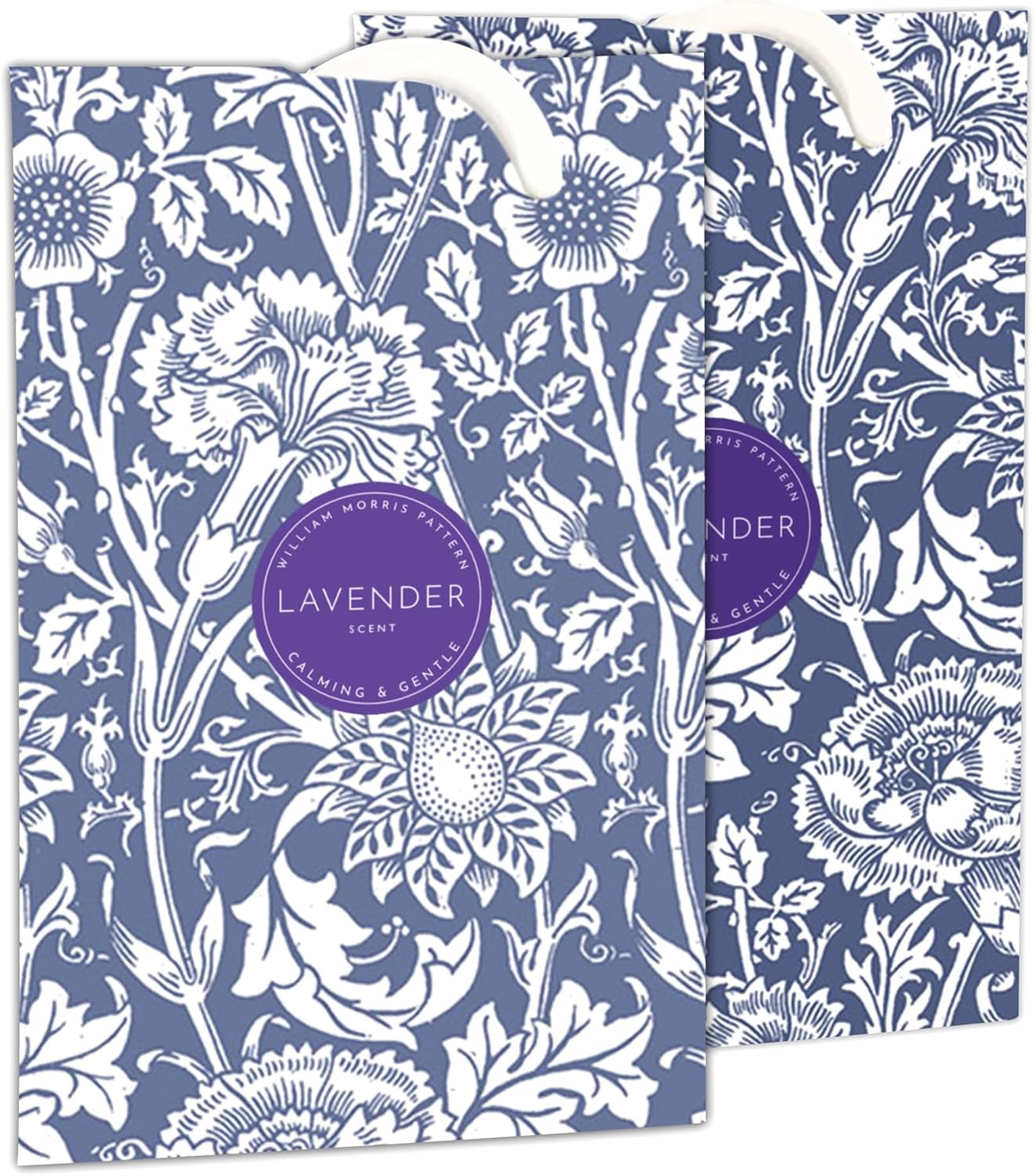 The Master Herbalist LAVENDER Scented Wardrobe Freshener Sachets in a WILLIAM MORRIS Design in ...