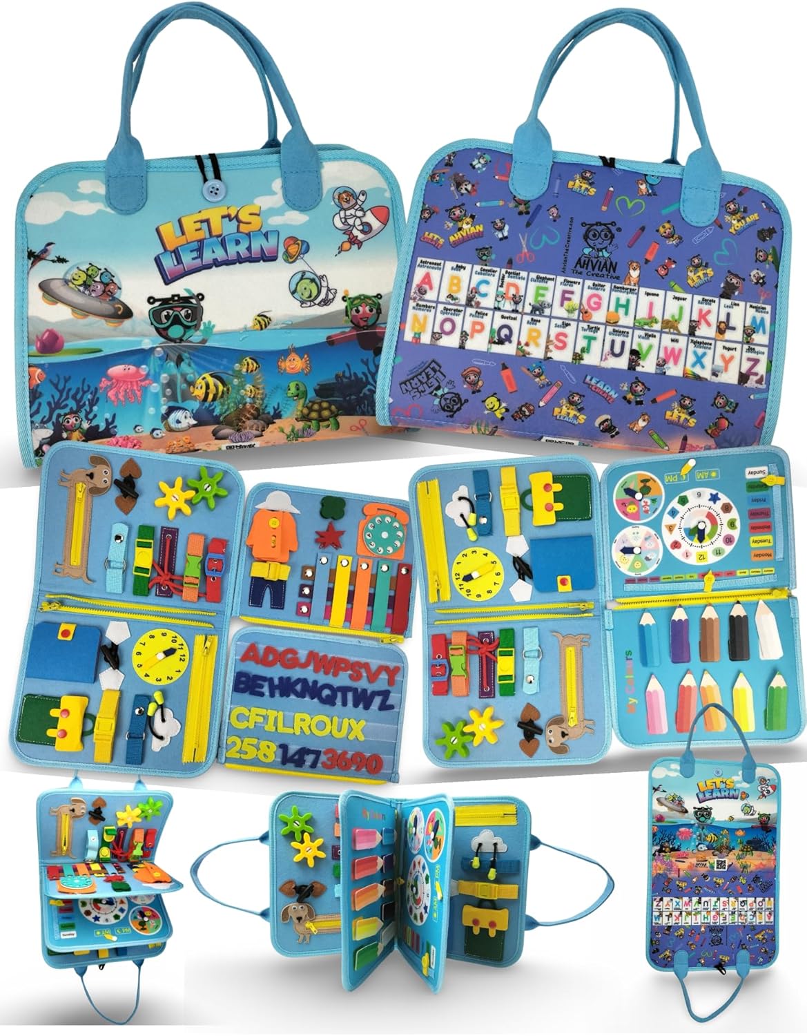 Amazon.com: Ahvian The Creative: Motor Skills Sensory Activity Board ...