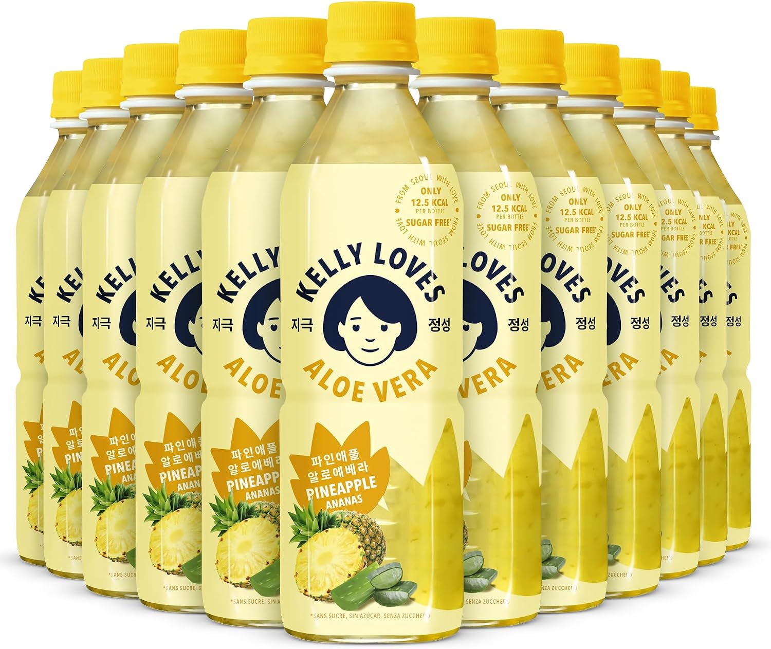Kelly Loves Aloe Vera - Pineapple Flavour - Sugar-Free Drink with Real ...