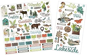 Amazon.com: Lake Stickers For Scrapbooking - Lake Scrapbook Stickers ...