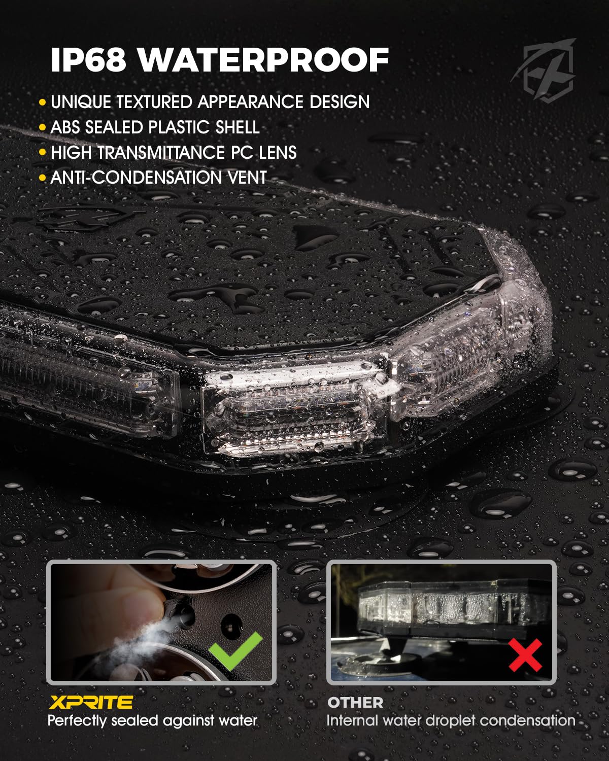 Snapklik.com : Xprite Rooftop Strobe Beacon Light Bar w/Control Panel ...