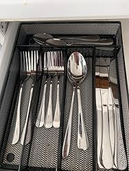 Amazon.com - HaWare Utensil Drawer Organizer, Mesh Wire Silverware ...