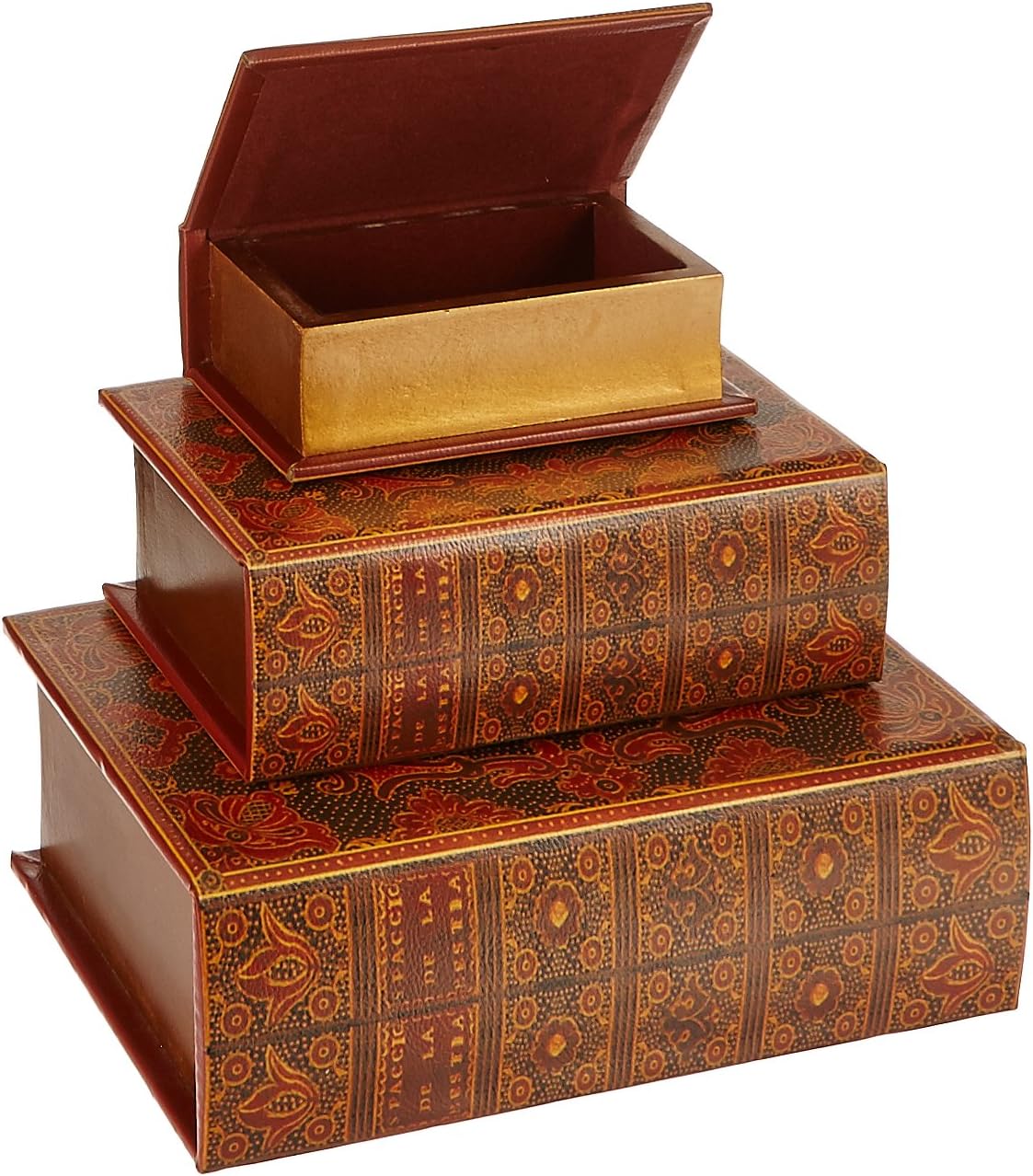 Amazon.com: IMAX 13100-3 Nesting Wooden Book Boxes, Set of 3 : Home ...