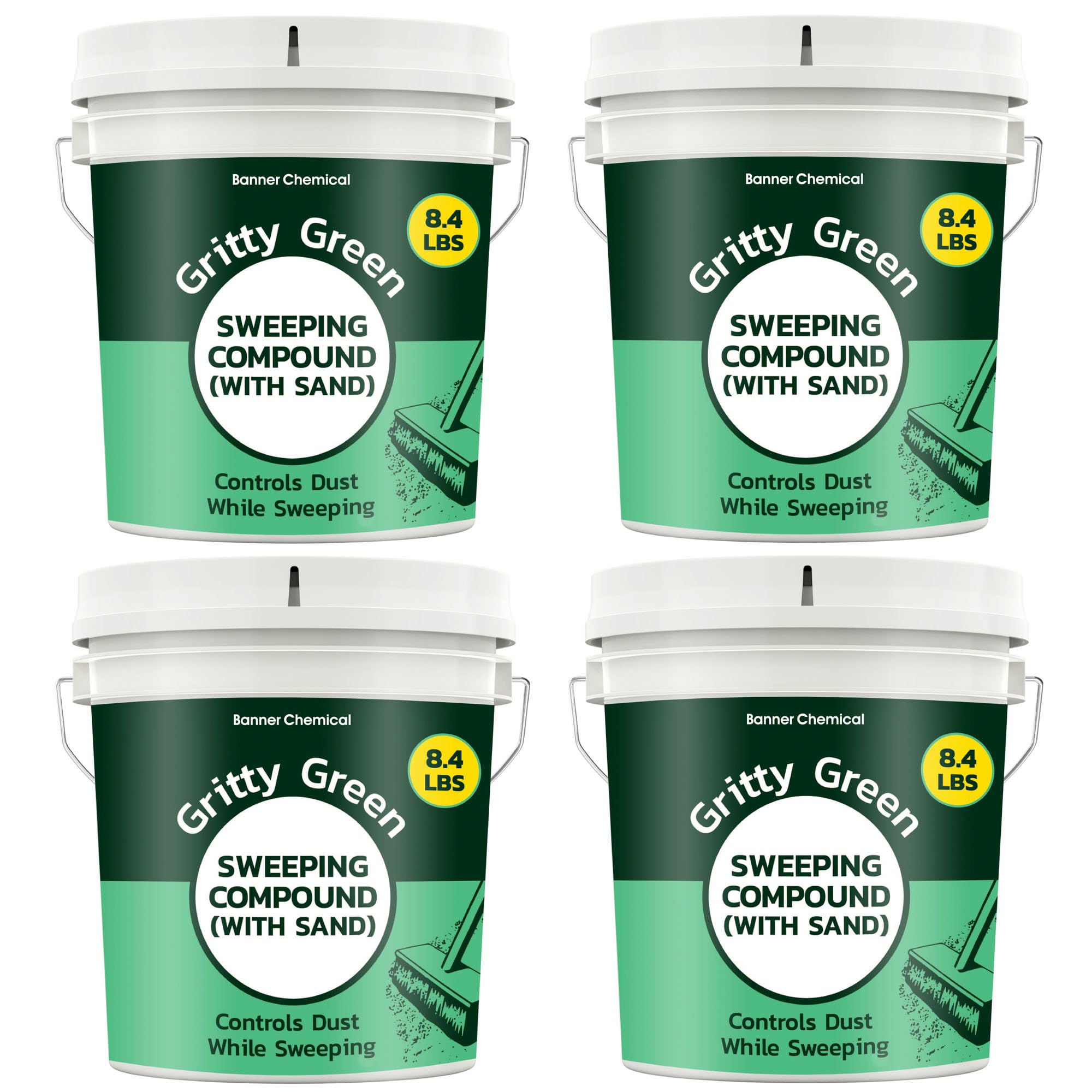 Amazon.com: Gritty Green Sweeping Compound with Sand – Effective Dust ...
