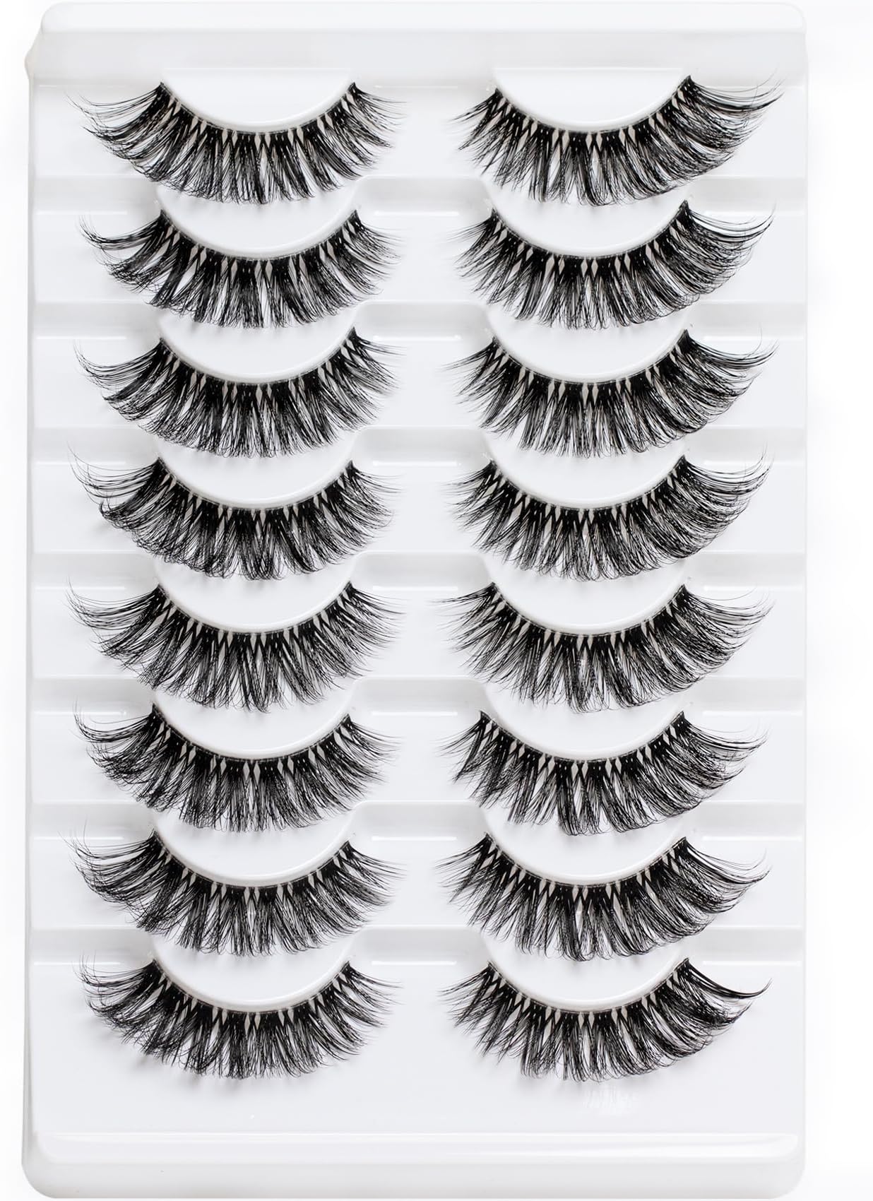 Amazon.com: Veleasha Lashes Russian Strip Lashes Eyelashes with Clear ...