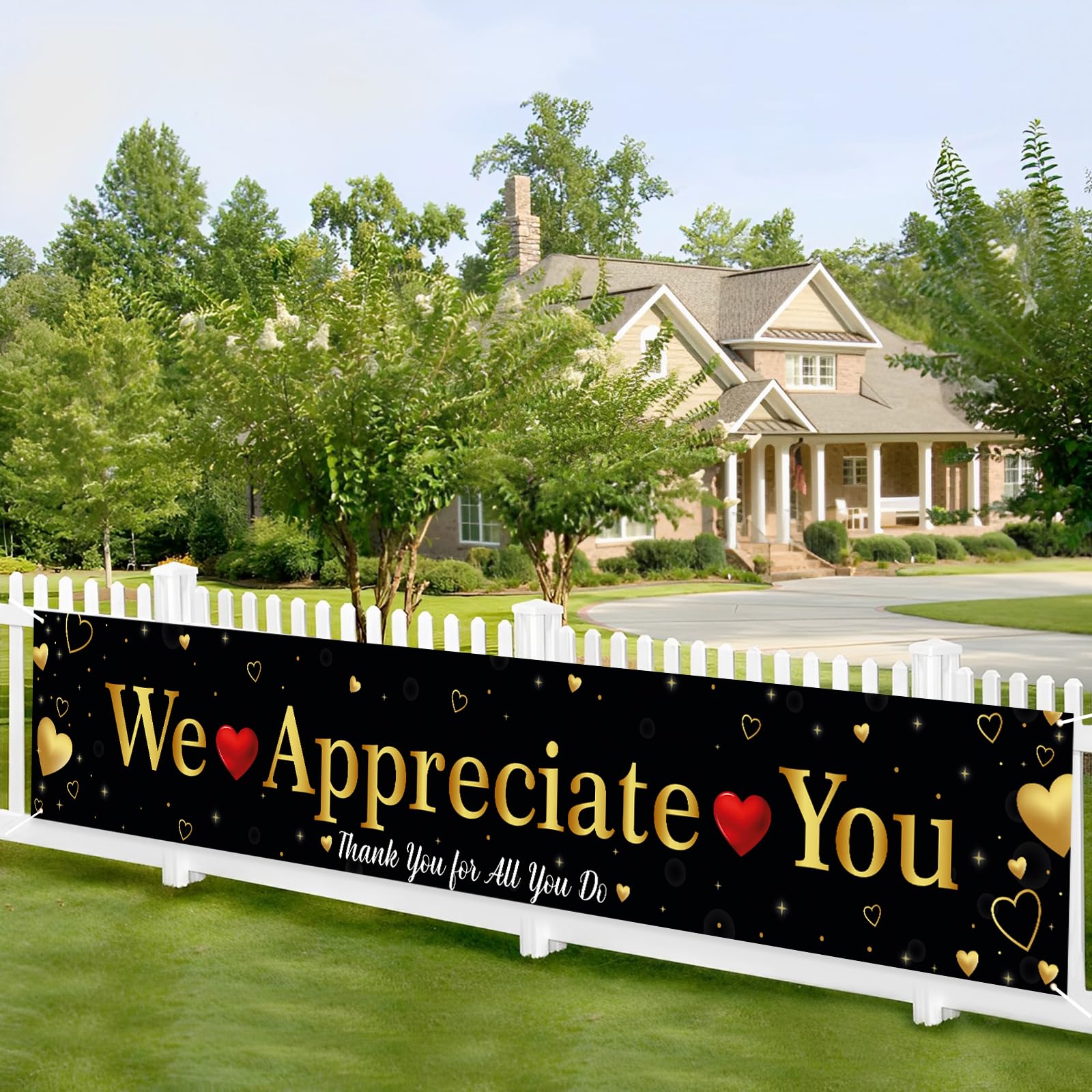 Amazon.com: Kimini-Ki Large We Appreciate You Banner, Thank You Banner ...