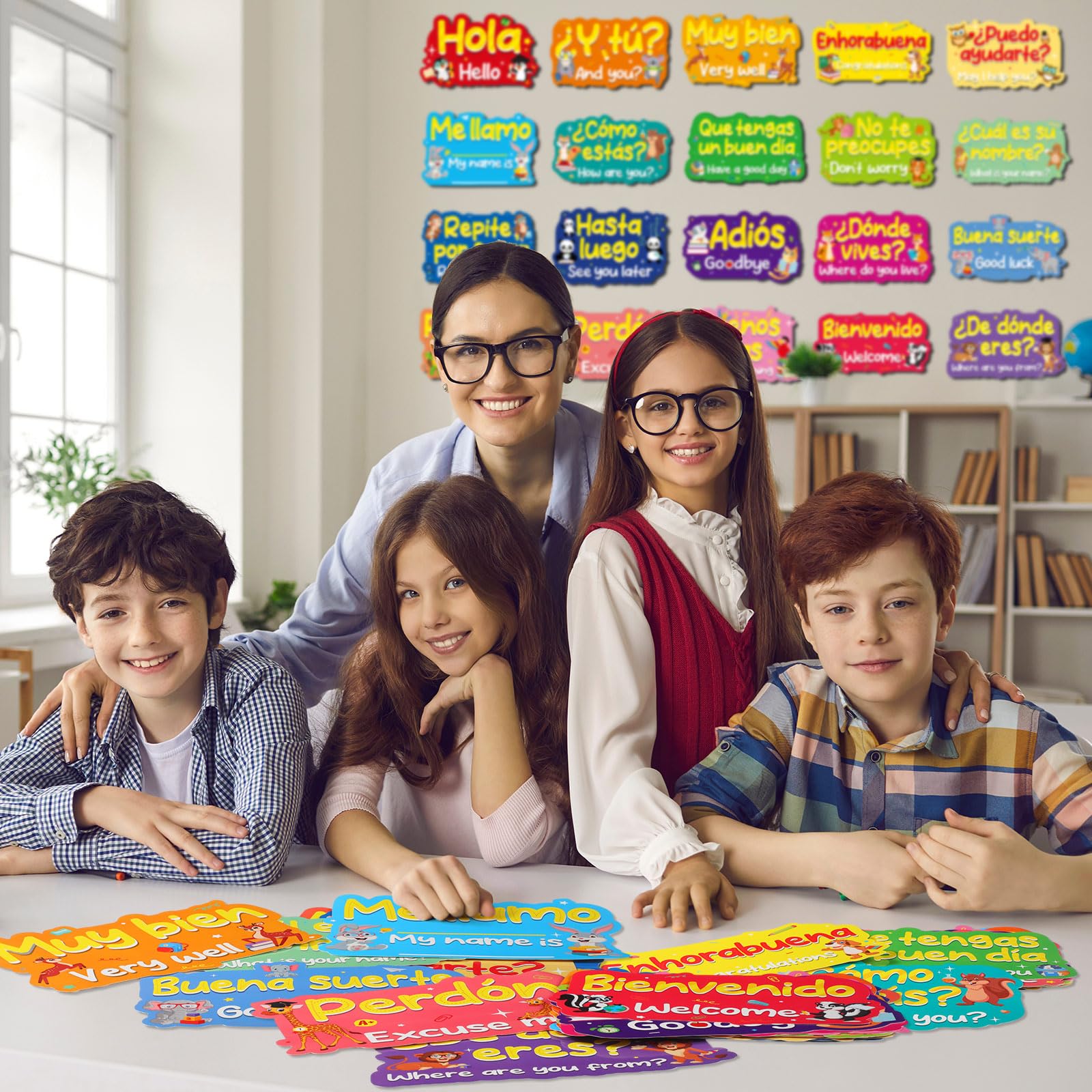 Snapklik.com : Pasimy 20 Pcs Spanish Posters Spanish Phrases Classroom ...