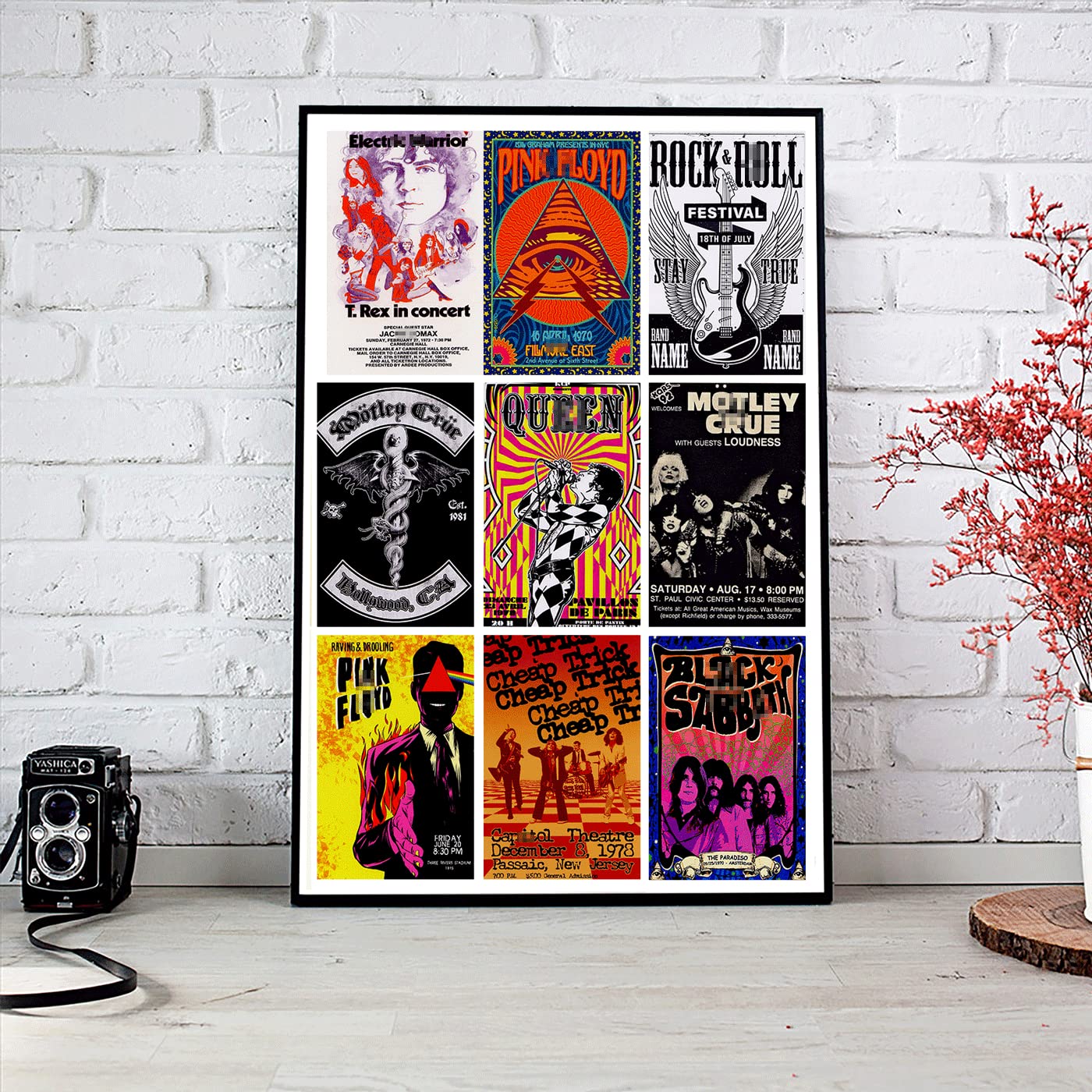 Buy XINJIANJQIN 50PCS Vintage Rock Wall Collage Kit ,Retro Music Room ...