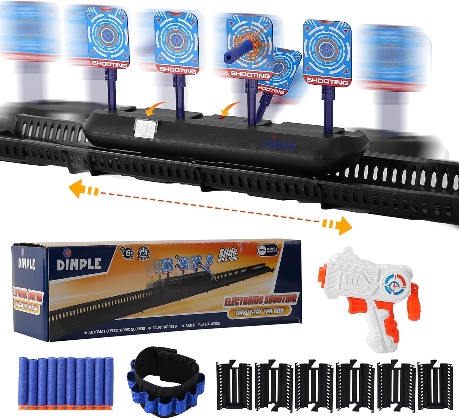 Amazon.com: Dimple Electronic Shooting Target for Kids - Moving Digital ...