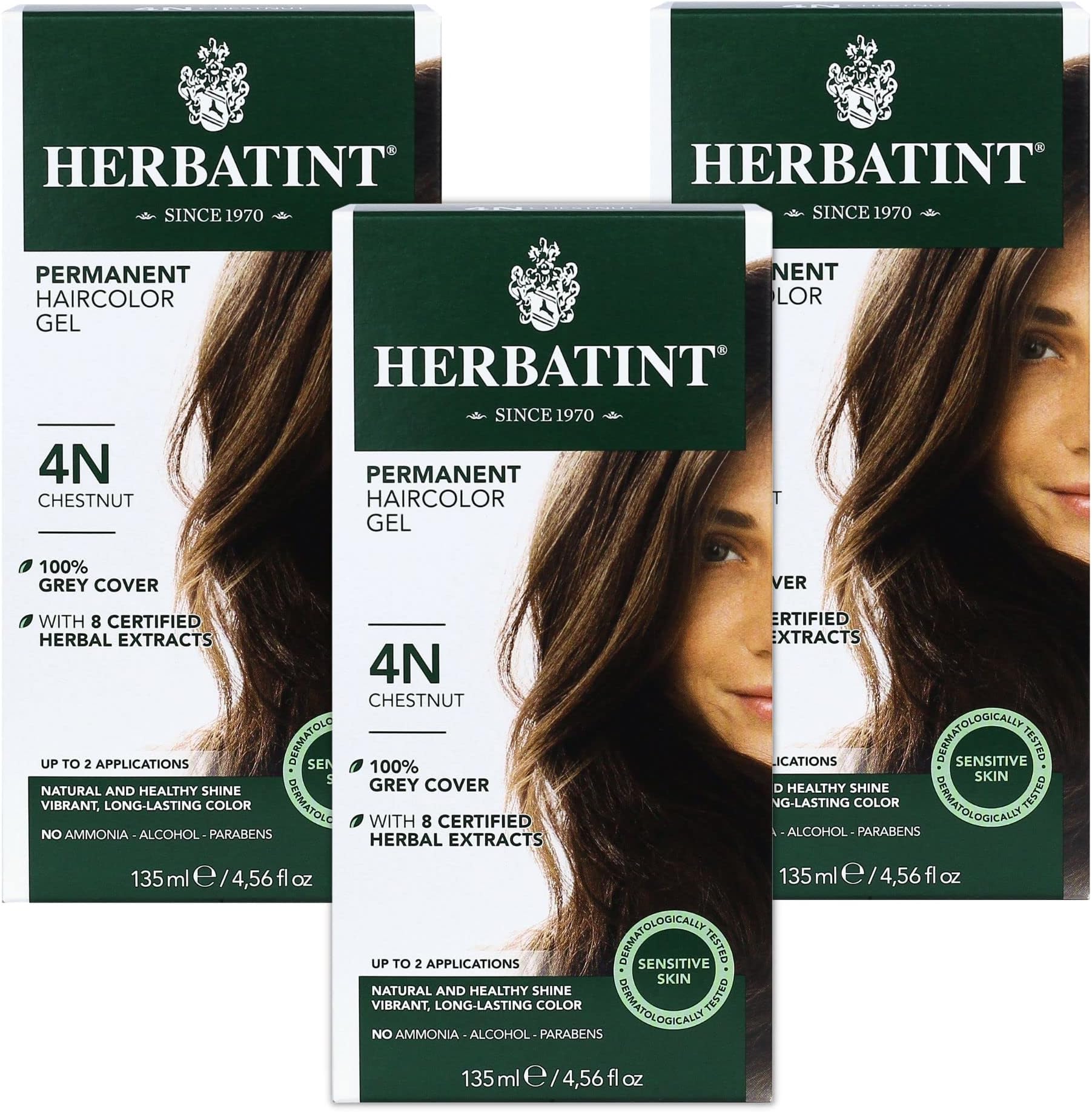 Amazon.com : Herbatint, Hair Color Dark Blond 6N, 4.56 Ounce : Chemical ...