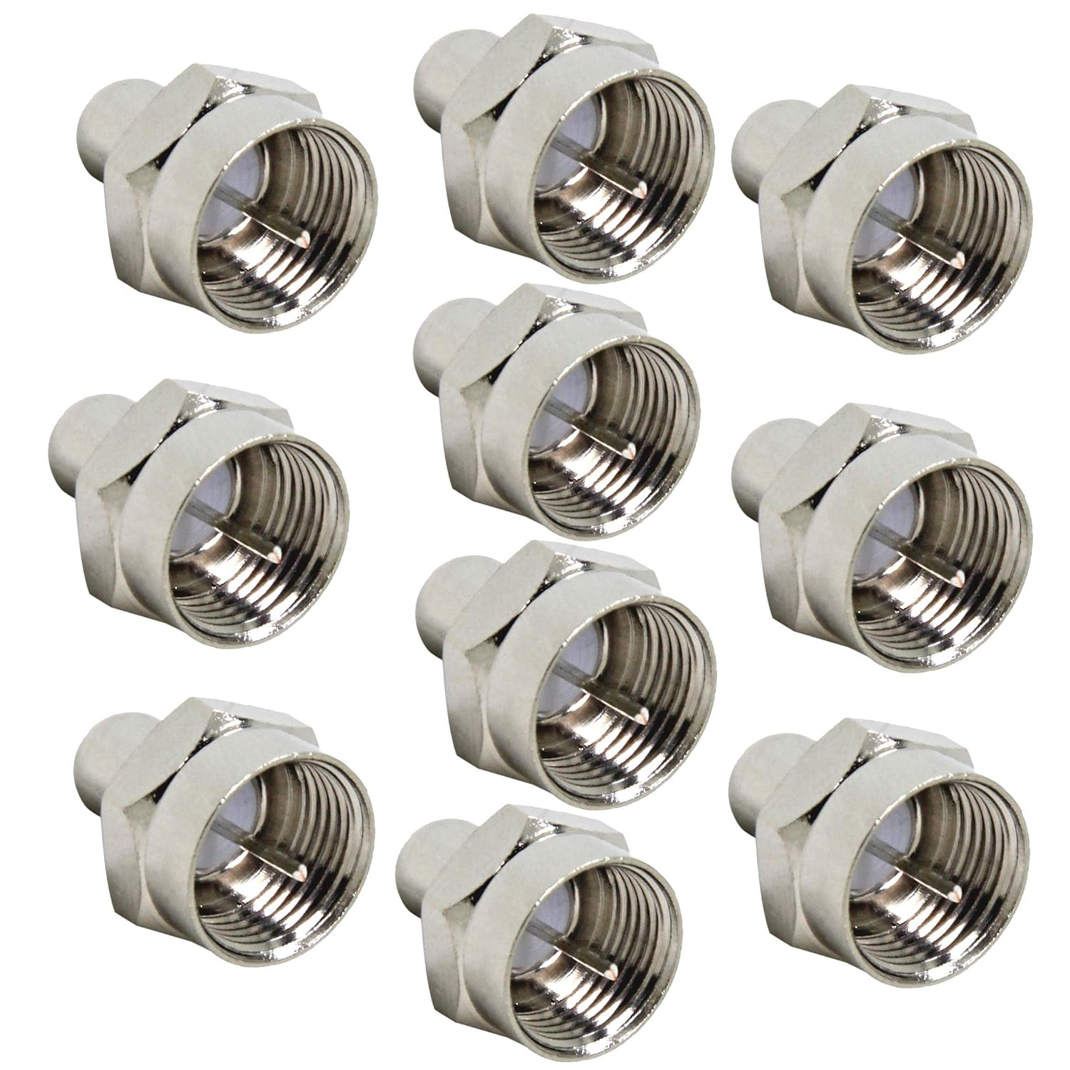 RFAdapter Coax Cap Cover, 75 Ohm Terminator, 10-Pack, Coax Terminator ...