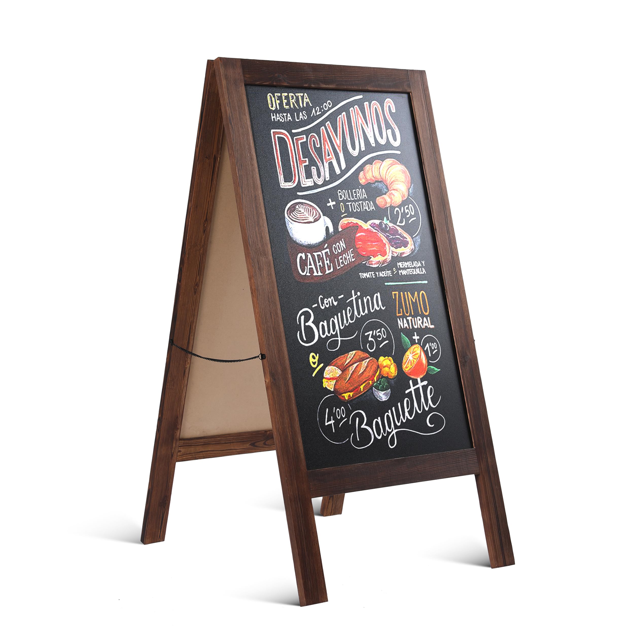 Amazon.com : Standing Chalk Board Sign Board - Double-Sided Menu Board ...