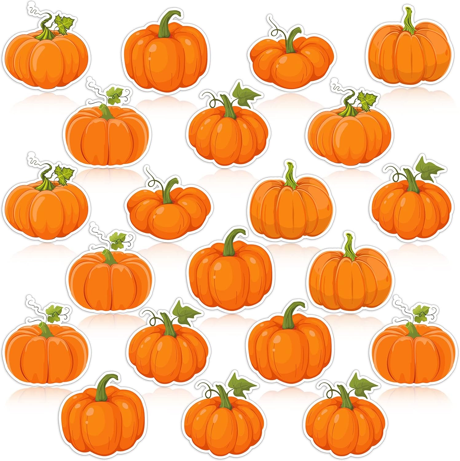 Amazon.com: 60 Pieces Pumpkin Cutouts Classroom Decoration Fall ...