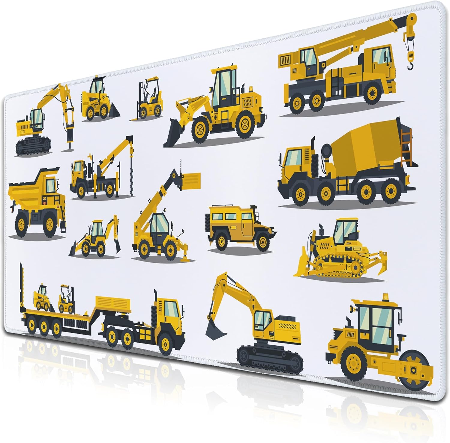 Amazon.com: Samgula Big Mouse Pad Yellow, Keyboard Mouse Pads Computer ...