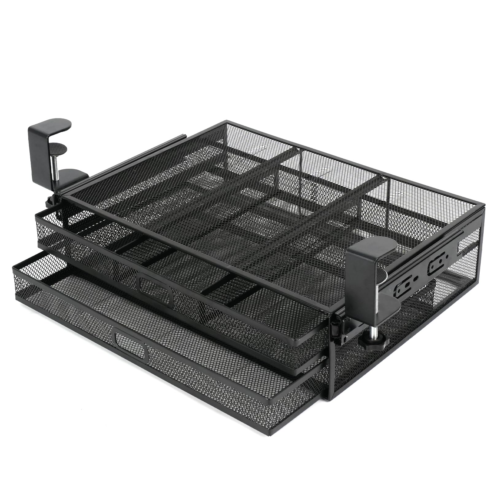 Amazon.com: TIGEROYAL Under Desk Drawer Organizer Pull-Out Design ...