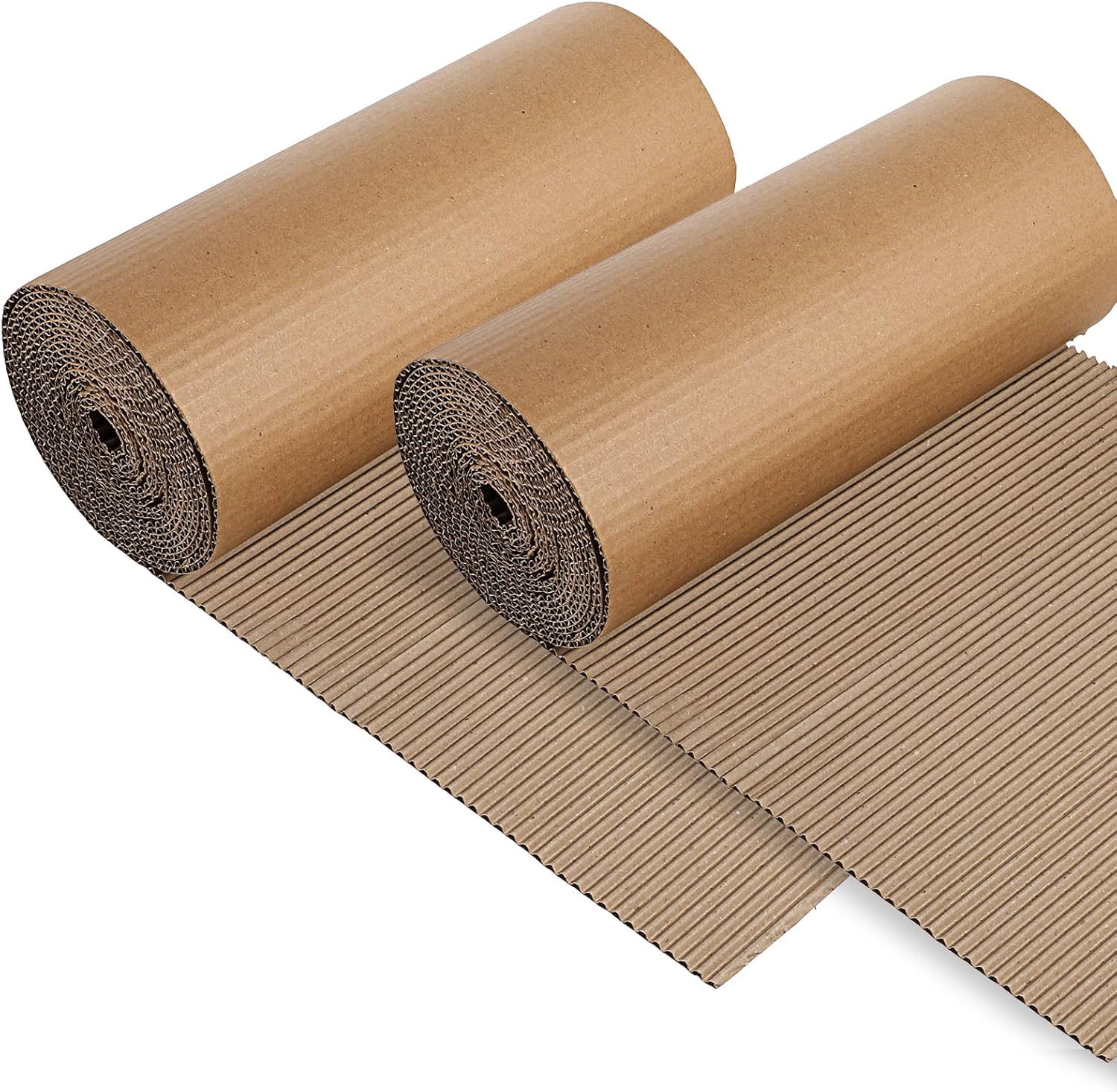 Amazon.com : 2 Roll Corrugated Cardboard Roll 12 x 394 Inch Single Face ...