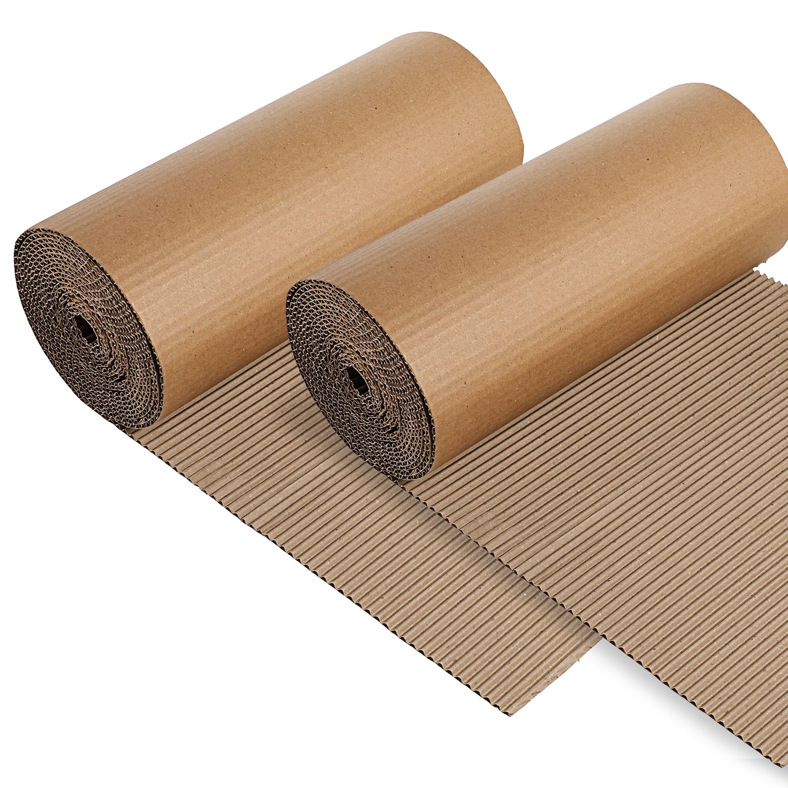 Amazon.com : 2 Roll Corrugated Cardboard Roll 12" x 197' Single Face ...