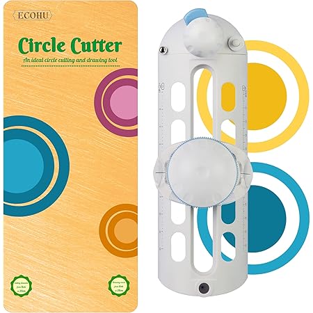 Amazon.com: MyLifeUNIT Circle Cutter, Circular Rotary Cutter for Paper ...
