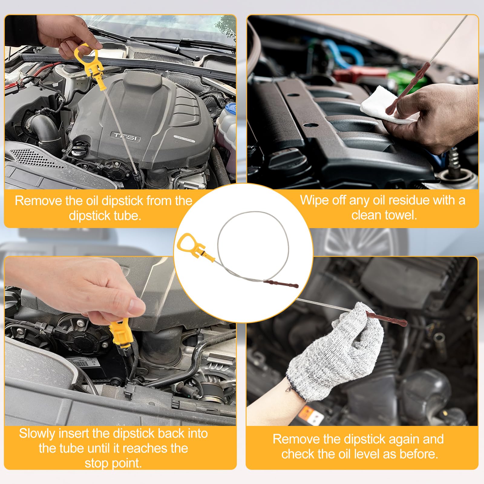 2700104101 - Engine Oil Dipstick For Mercedes CLA250 GLA250 GLA45 AMG