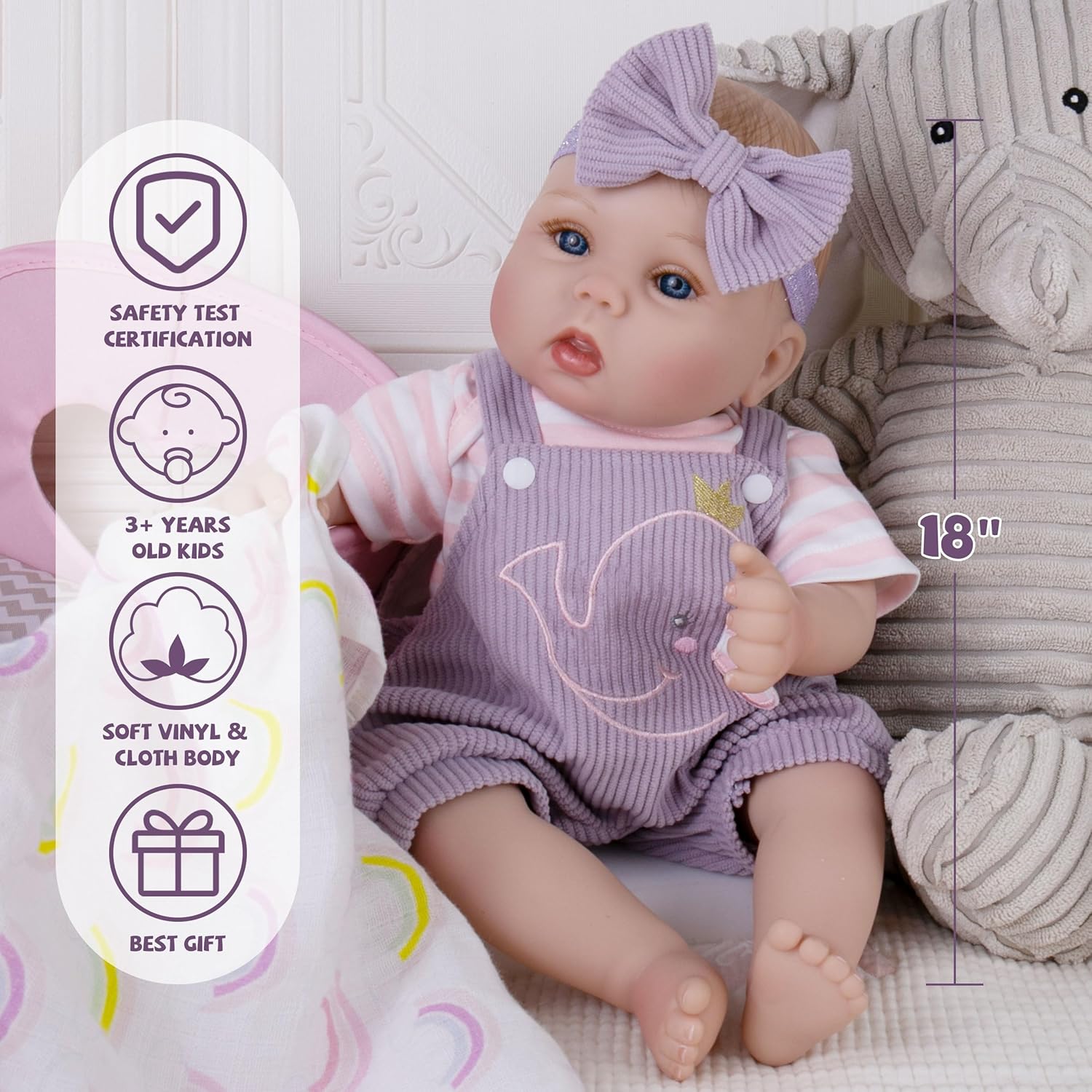Milidool Lifelike Reborn Baby Dolls Girl-18 inch Philippines | Ubuy