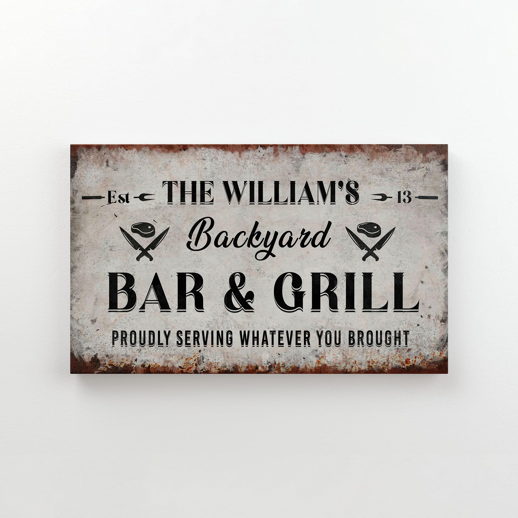 Amazon.com : Personalized Bar Sign, Outdoor Bar - Pool & Bar Sign, Man ...