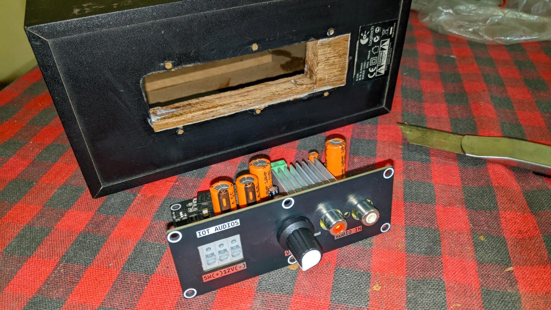 IOTaudios 100W Subwoofer Amplifier Board Home Theater Mini Amp Audio ...