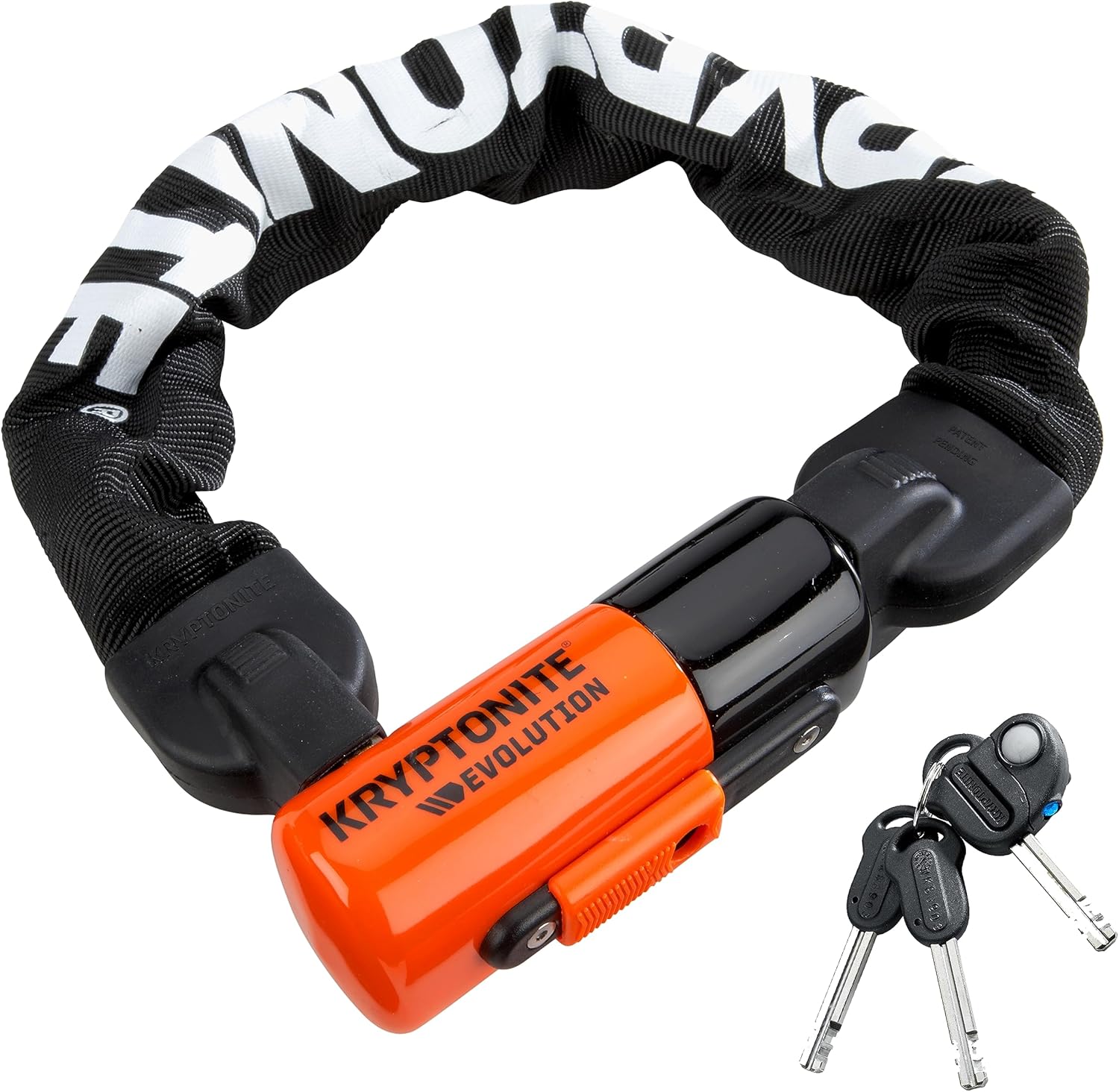 Kryptonite Evolution 4 Integrated Chain Bicycle Lock (Mini 21-Inch ...