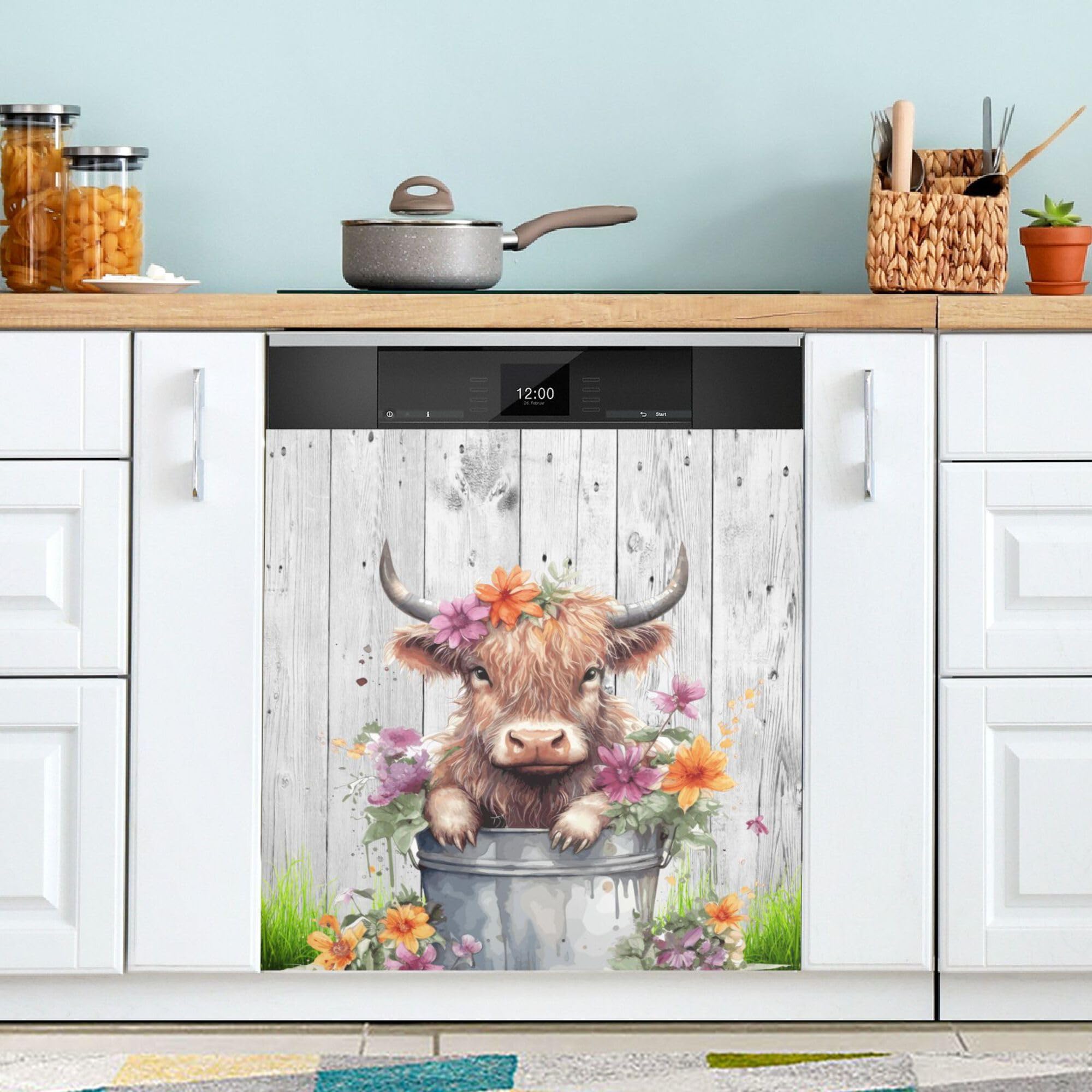 Amazon.com - Sheep Goat Cow Cat Rooster Dishwasher Magnet Cover ...