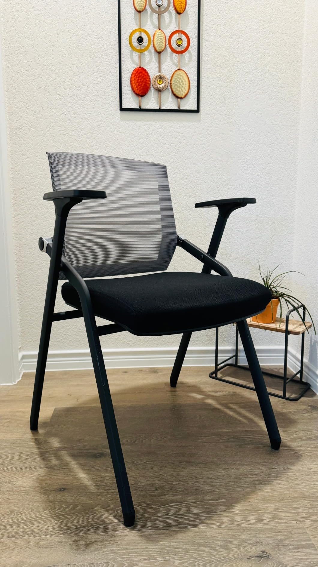 Amazon.com: BLANEDUO, 2 Pack Stackable Conference Room Chairs with ...