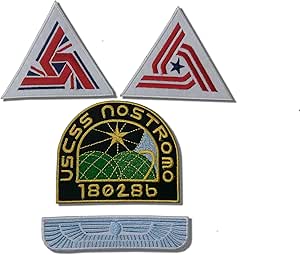 USCSS Nostromo Crew Patch Set. Set of Four Screen Replica Iron On ...