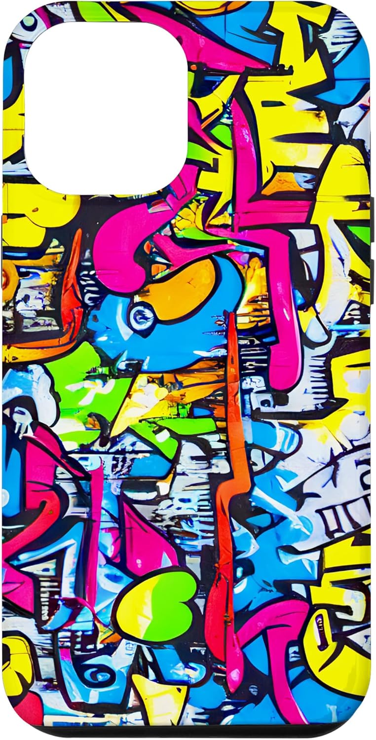 Amazon.com: iPhone 14 Pro Max Graffiti Street Art Colorful Urban hip ...