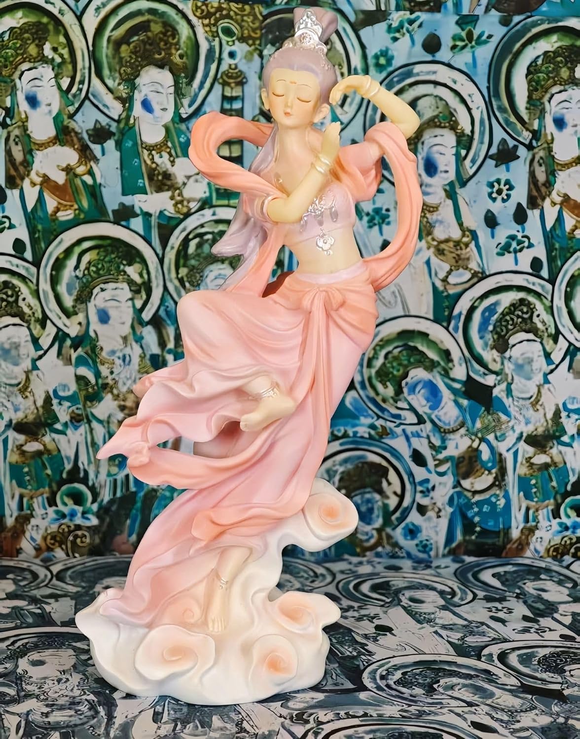 Flying Apsaras Statues of Mogao Caves Dunhuang-Symbols of Ancient ...