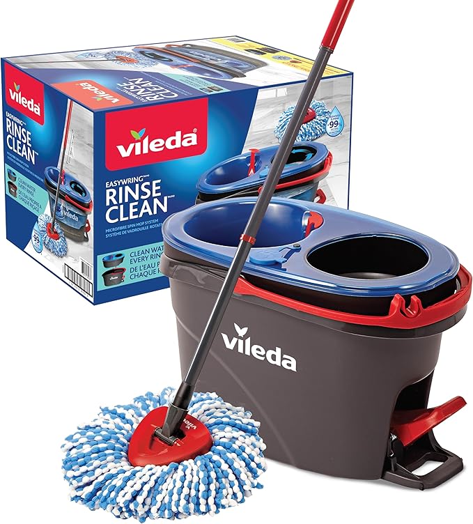 Vileda Sistema de Limpieza Rinse Clean - Cubo con Pedal Mas Trapeador ...