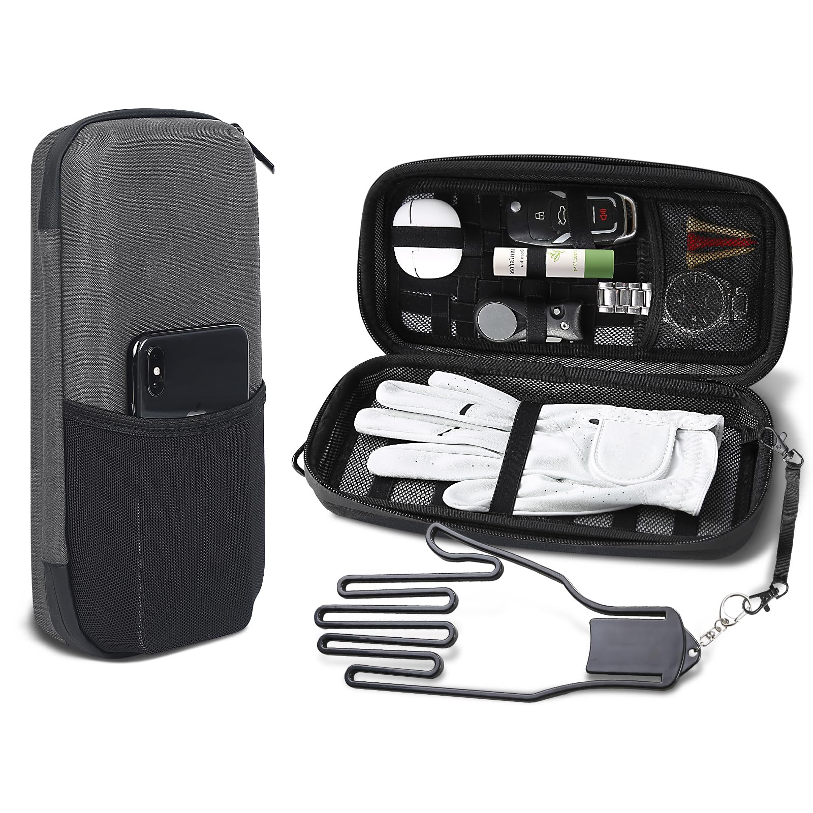 Amazon.com: MOSLA Golf Accessory Case with Golf Bag Clip for Golfers ...