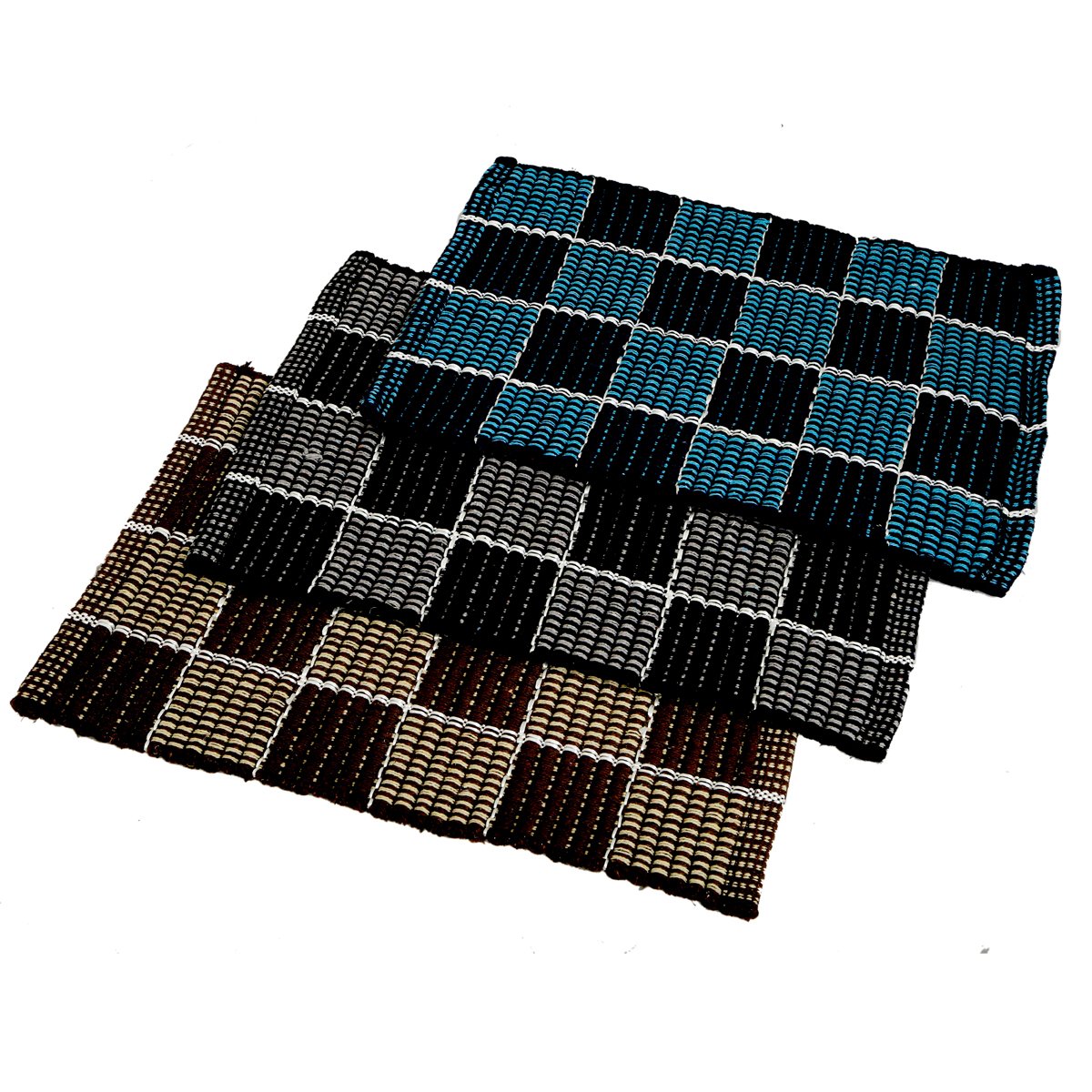 Buy Kuber Industries Traditional Style Heavy Cloth Door Mat Set of 3 ...