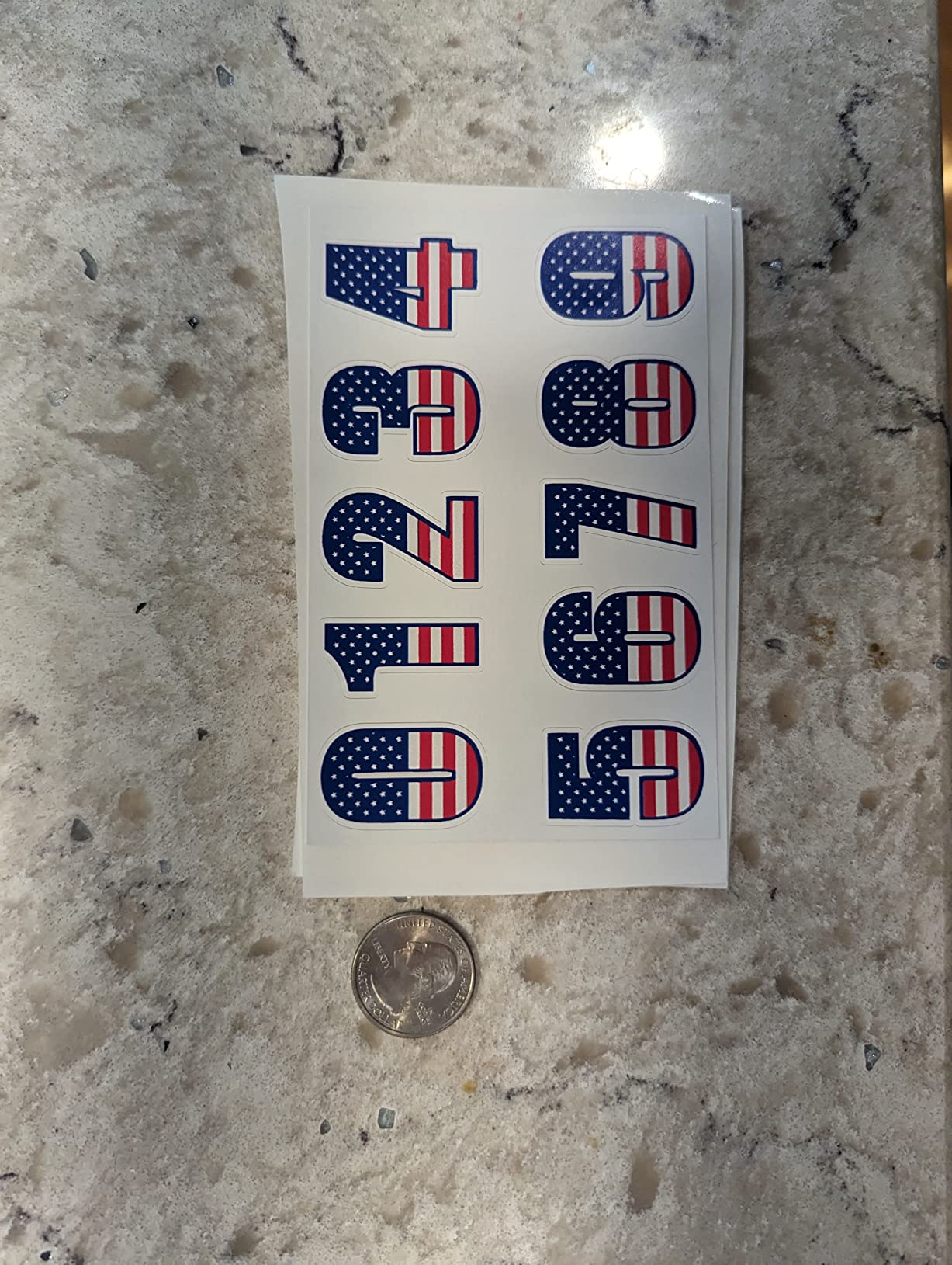 Amazon.com: Usa Flag Numbers Vinyl Decal Wall Laptop Bumper Sticker 5 ...