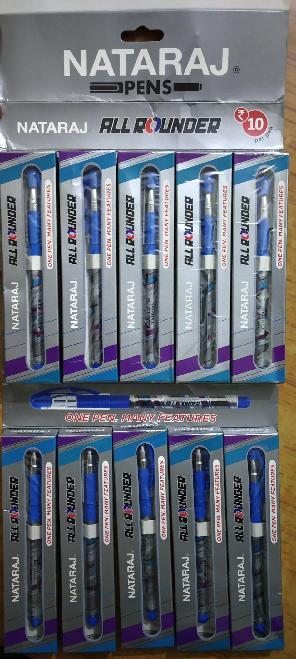 Natraj All-rounder Ball Pen | Comfortable Grip | Smooth Writing ...