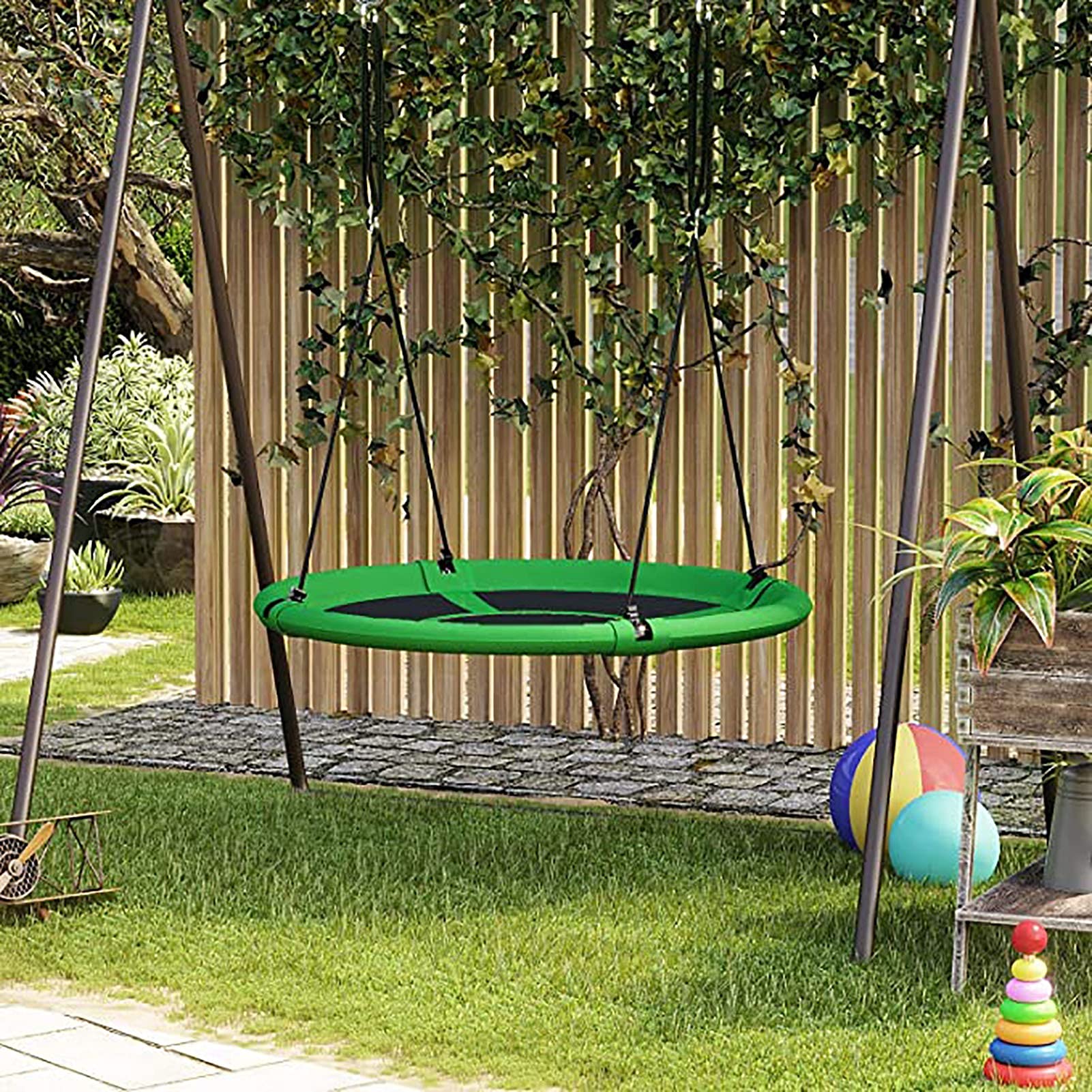 Columpio Grande Redondo Para Exteriores