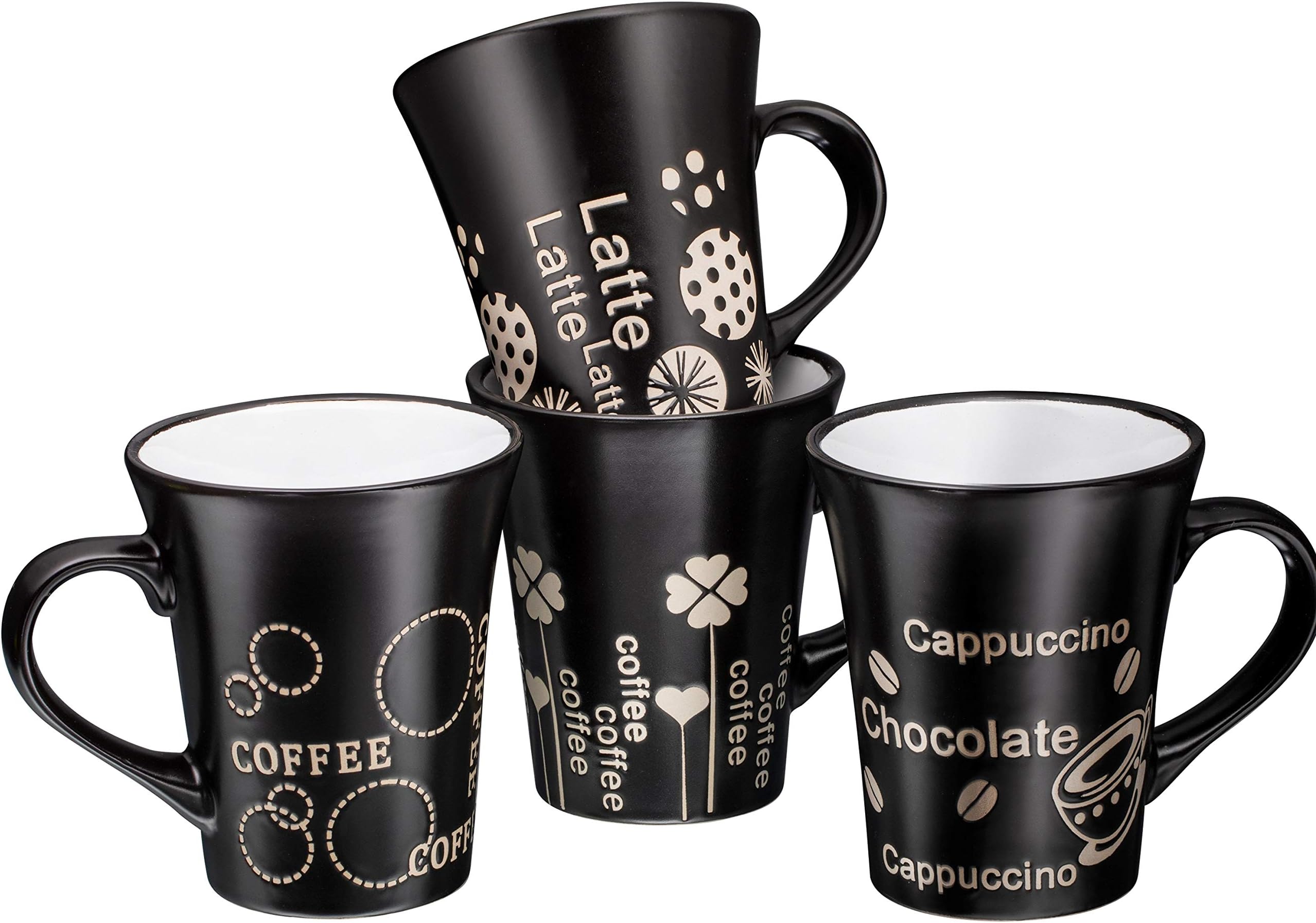 Amazon.com: Rockin Coffee mug- Set of 4 Coffee mugs (10 Ounce) Ceramic ...
