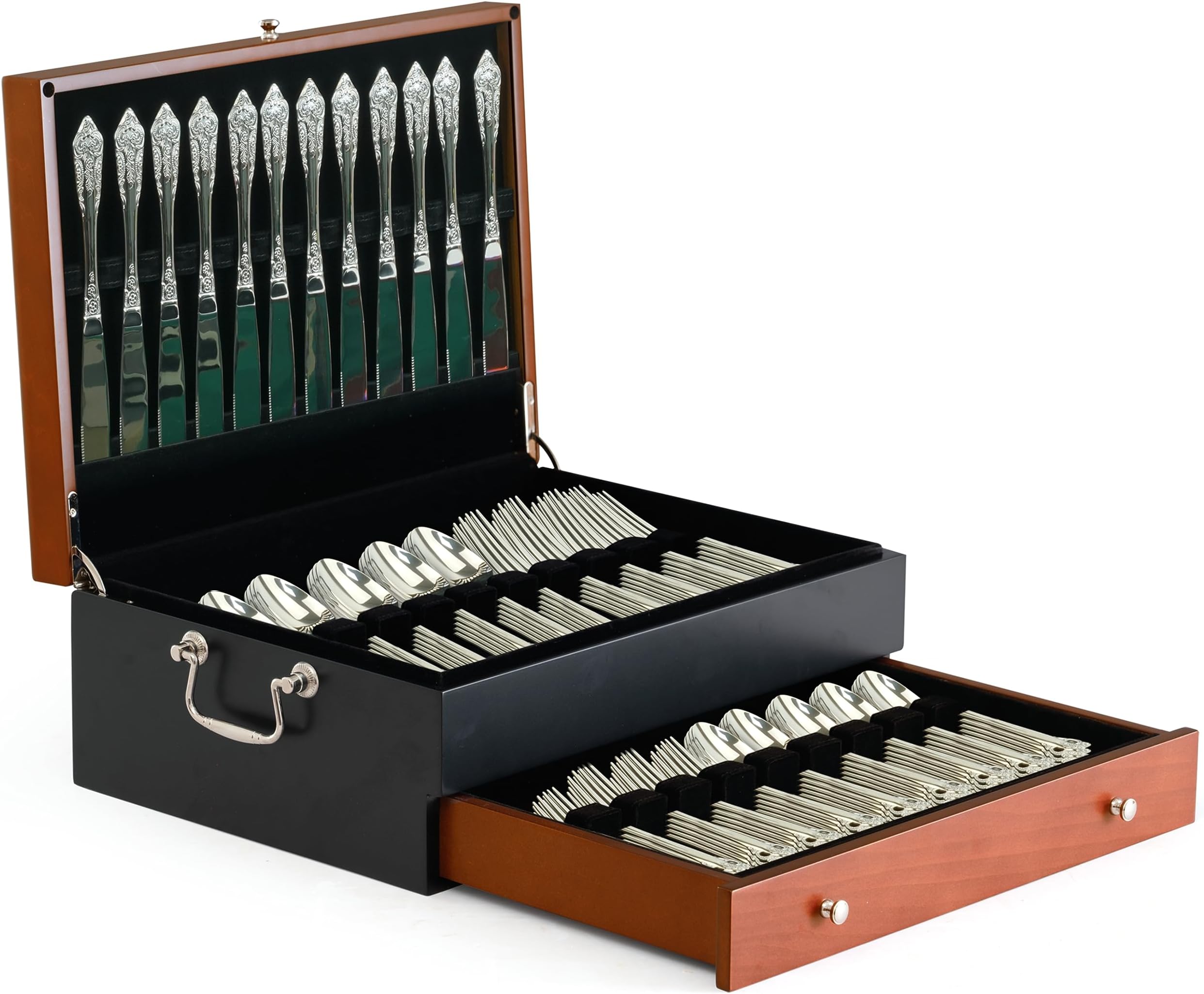 Amazon.com | 75-Piece Gold Flatware Set Dining Service for 12 - Premium ...