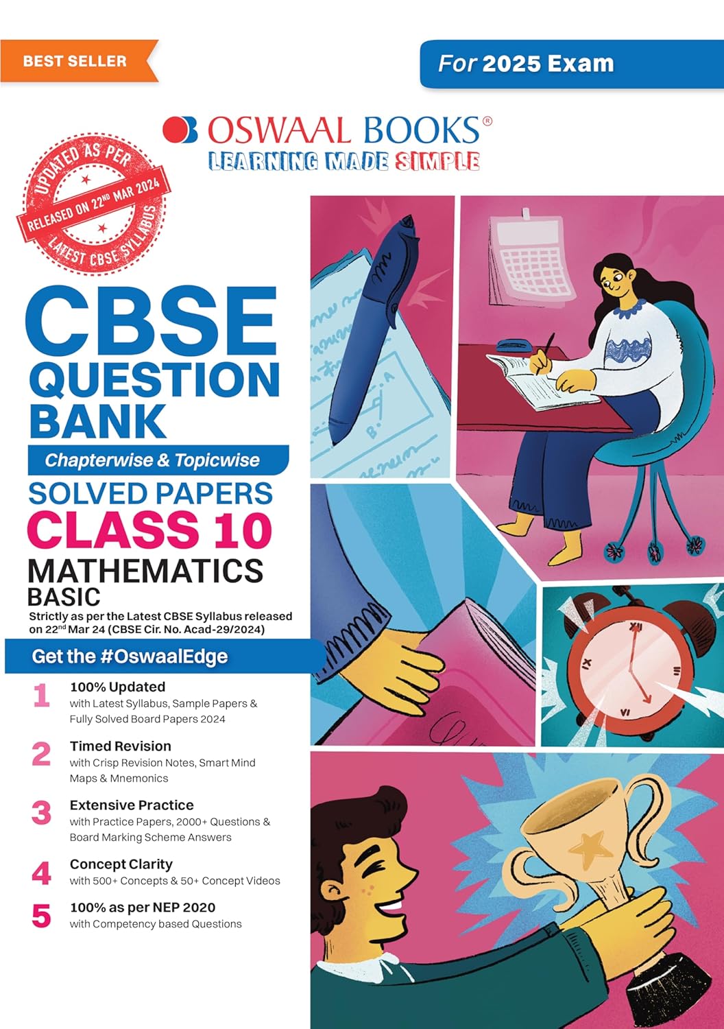 Oswaal CBSE Question Bank Class 10 Mathematics (Basic), Chapterwise and ...