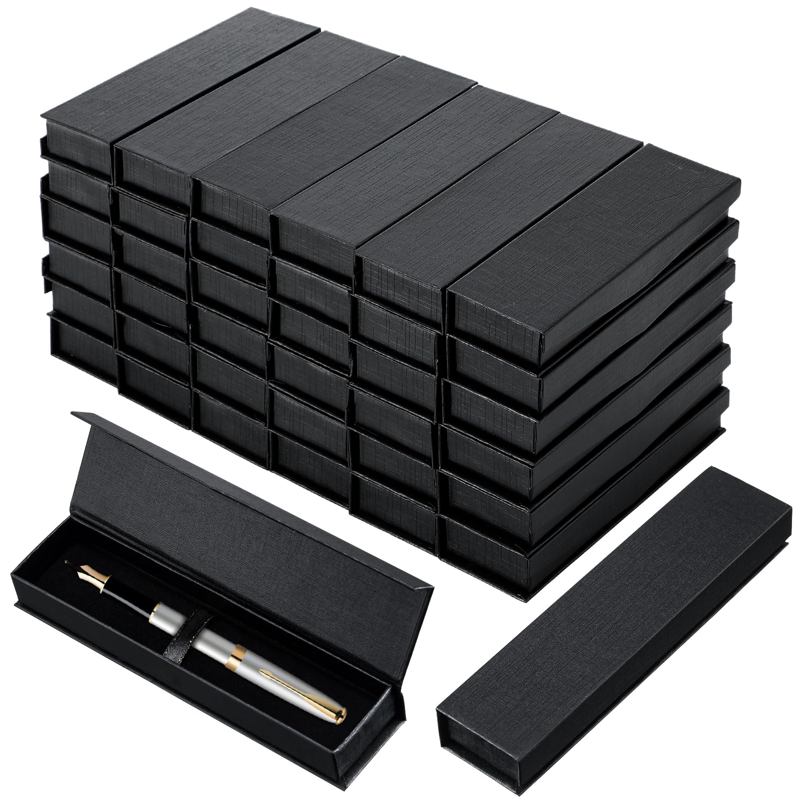 Amazon.com: Gersoniel Pen Gift Boxes Empty Black Gift Box for Pen ...