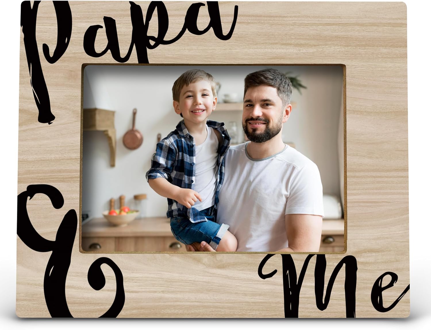 Amazon.com - FONDCANYON Papa and Me Picture Photo Frame, Father Photo ...