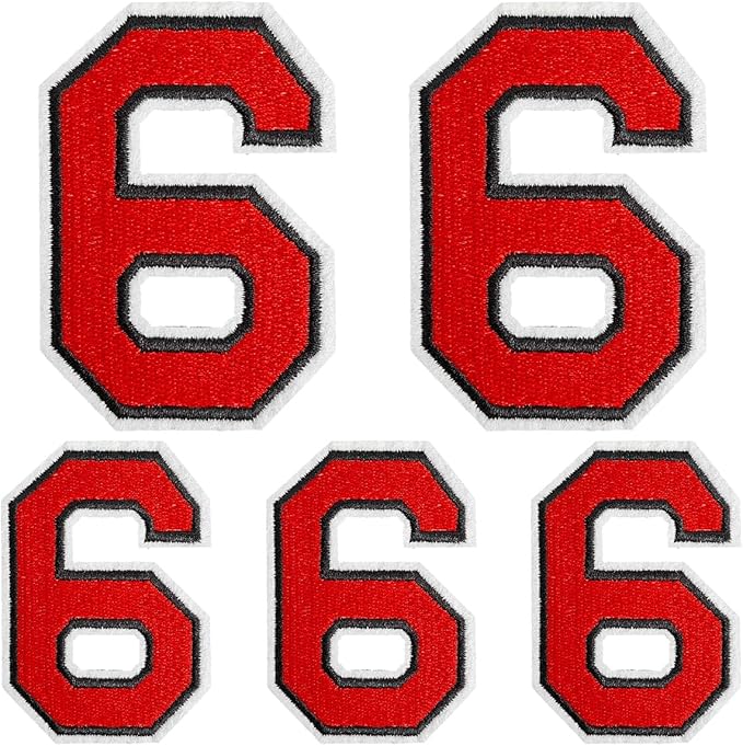 Amazon.com: Iron on Numbers Patches, 5 Pieces Full Embroidered Numbers ...