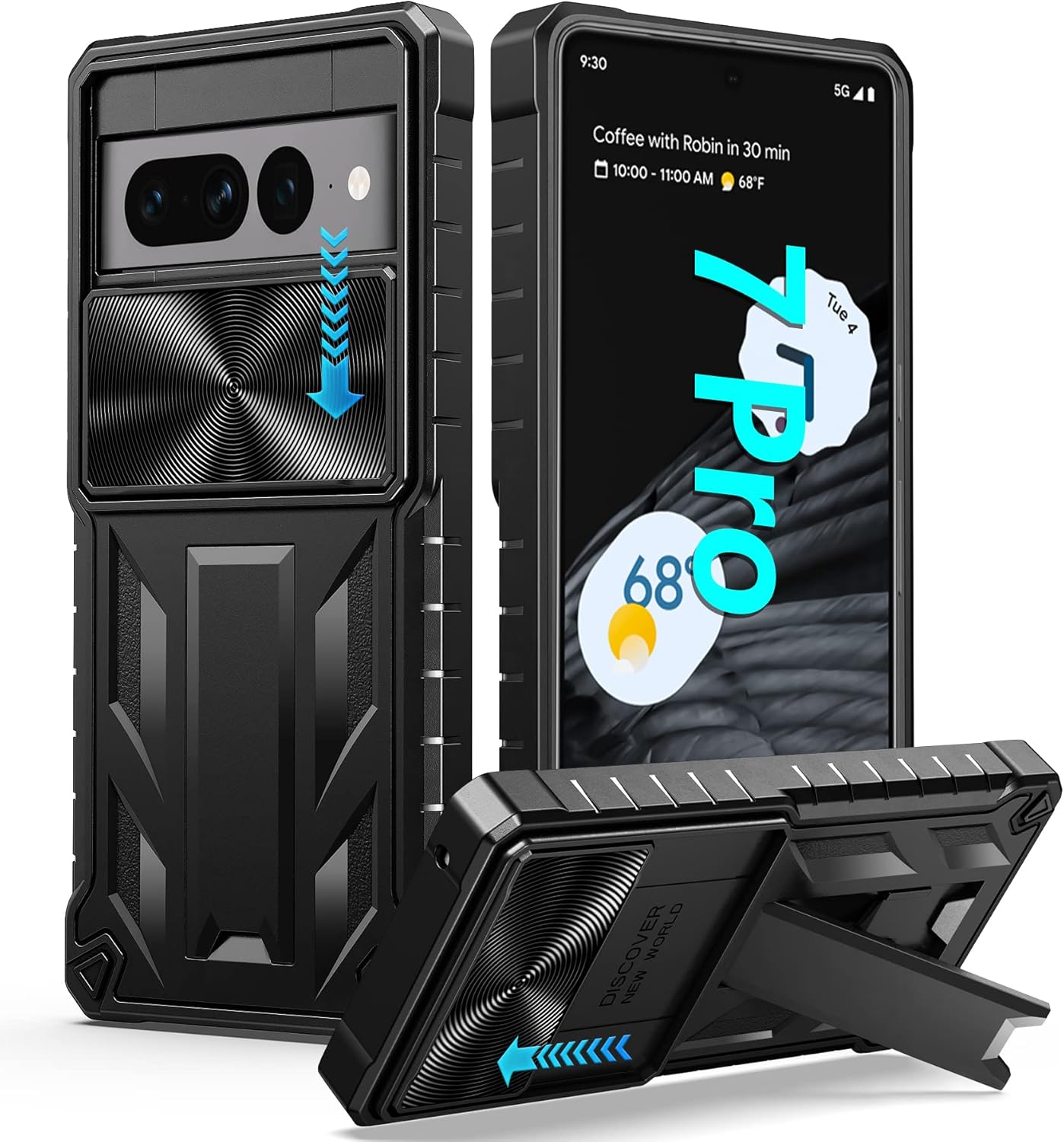 Capa para celular Google Pixel 7-Pro: Capa protetora à prova de quedas ...
