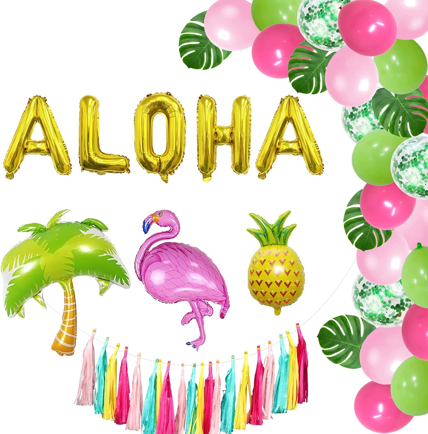 Amazon.com: Aloha Party Decorations Luau Party Decorations Hawaiian ...