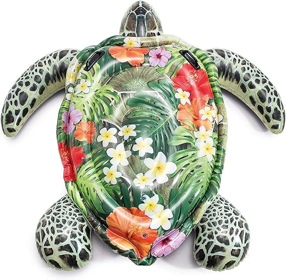 Amazon.com: Intex Realistic Print Sea Turtle Inflatable, 75" X 67", for ...