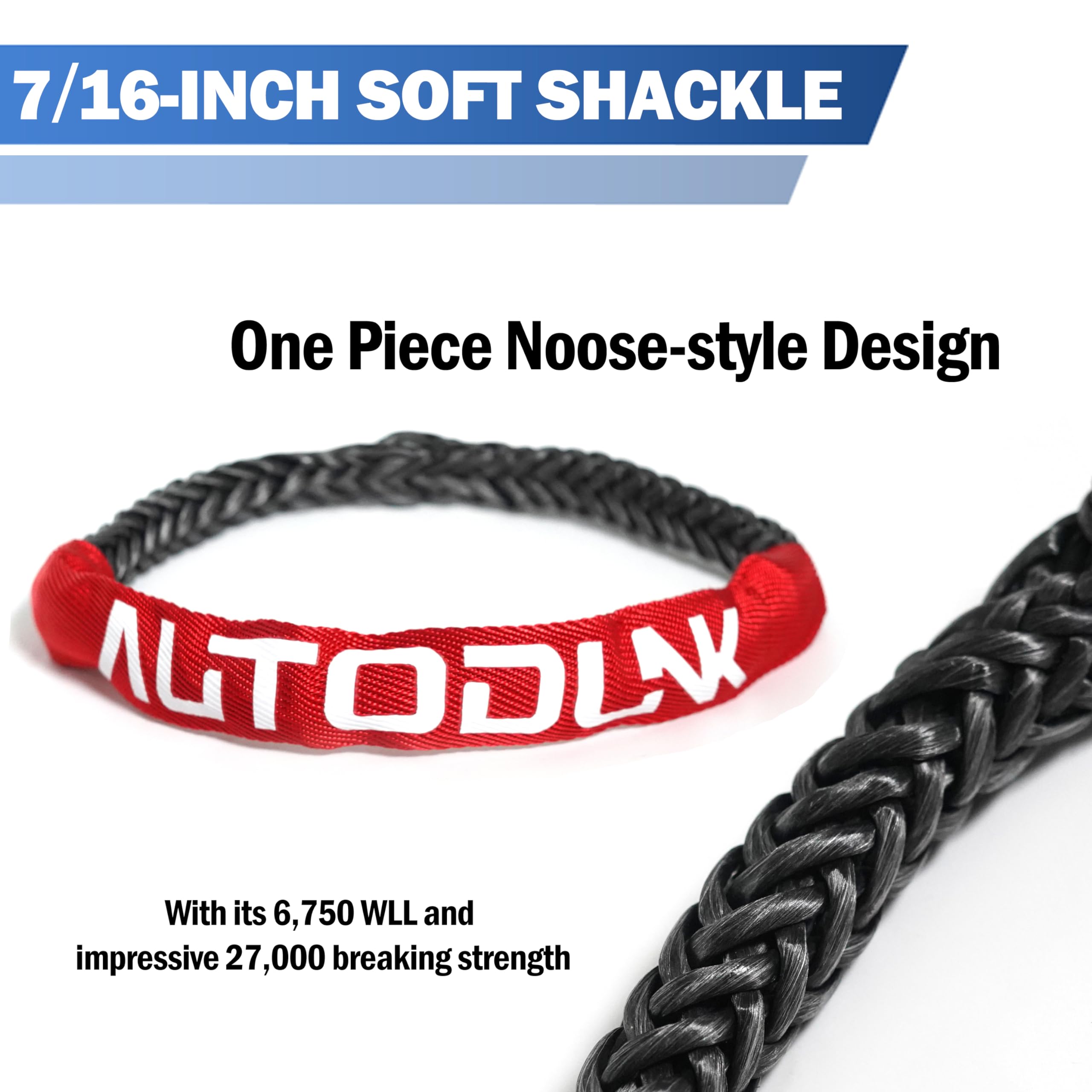 Snapklik.com : AUTODUNK Soft Shackle Receivers Hitch Eyelet Kit, 2-Inch ...